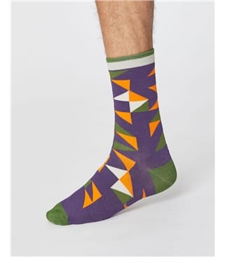 Plum | Triangle Socks | WoolOvers US