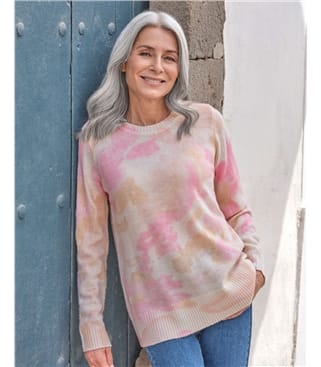 Multi | Abstract Printed Jumper | WoolOvers UK