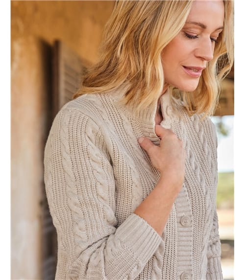 Womens Cable Cardigans | Cable Knitwear | WoolOvers