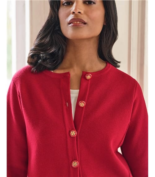 Red Cardigans | Soft Wool Knitwear