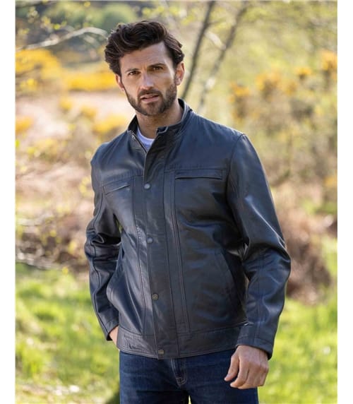 Mens Leather Jackets & Boiled Wool Coats | WoolOvers UK