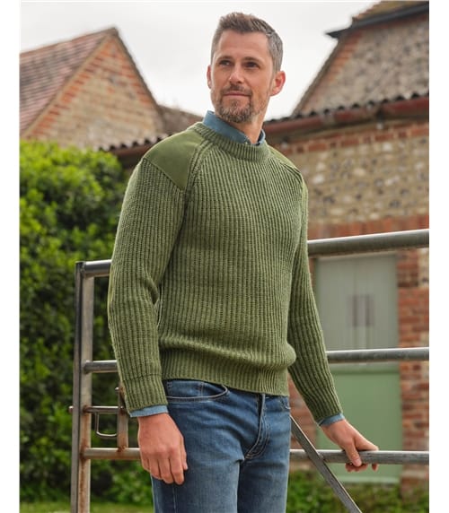 Men's Jumpers | Natural Men's Knitted Jumpers | WoolOvers AU