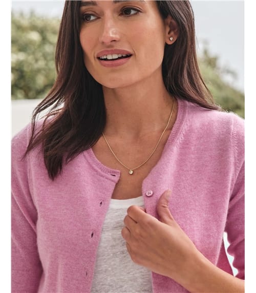 Womens Pink Cardigans | WoolOvers UK