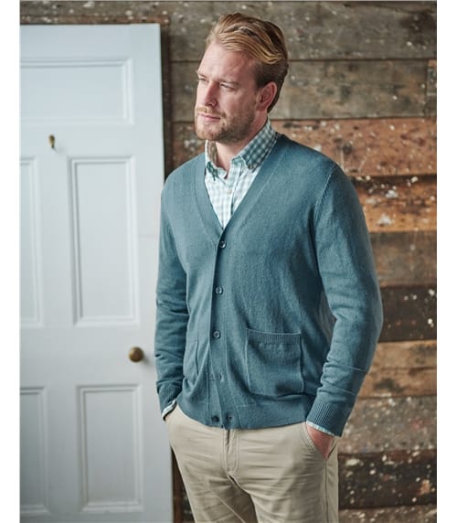 High Quality Natural Cardigans for Men | WoolOvers UK