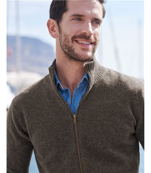 High Quality Natural Cardigans for Men | WoolOvers UK