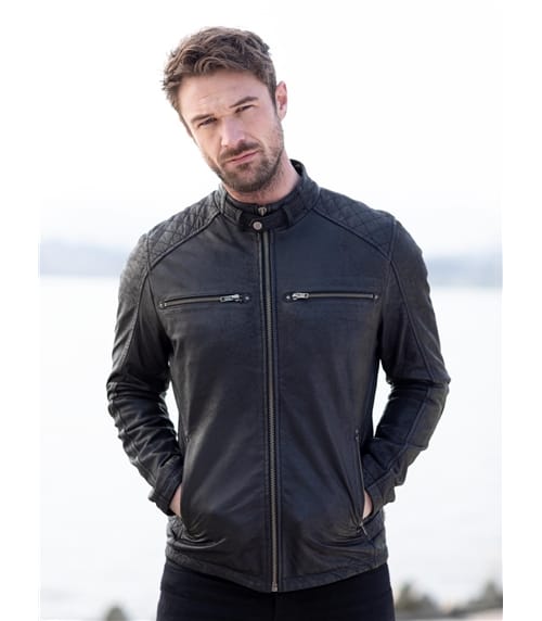 Mens Leather Jackets & Boiled Wool Coats | WoolOvers UK