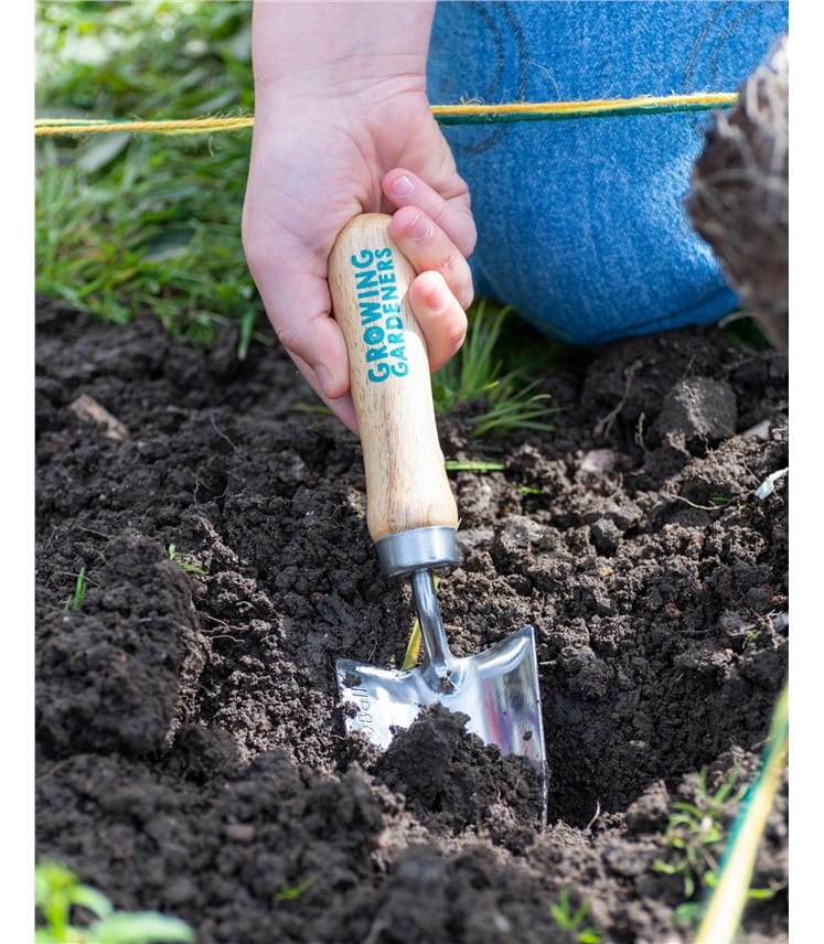 Natural | Childrens Stainless Steel Hand Trowel | WoolOvers UK