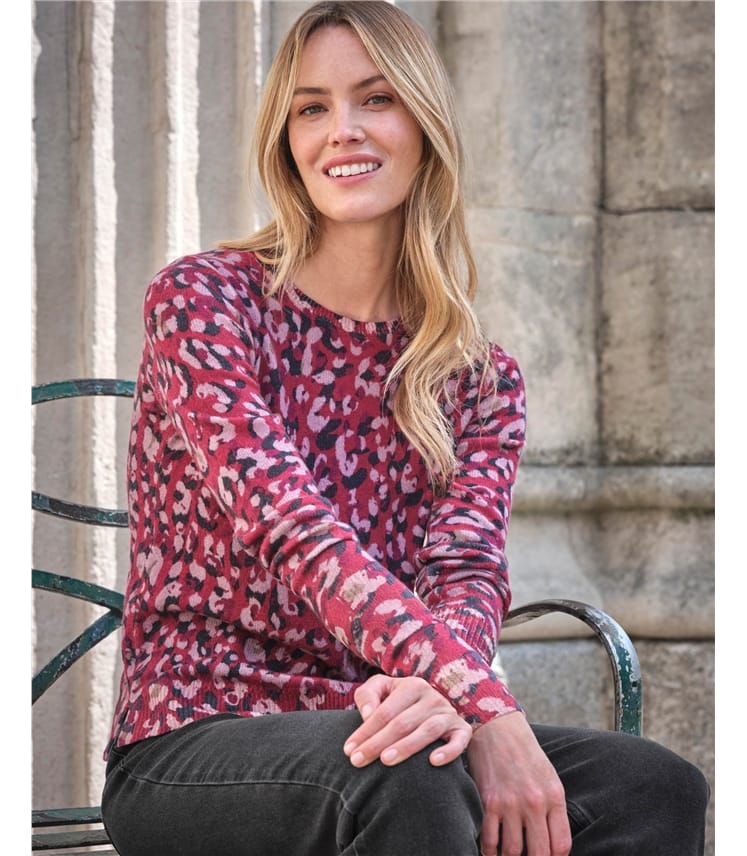 Berry | Gassato Printed Sweater | WoolOvers US