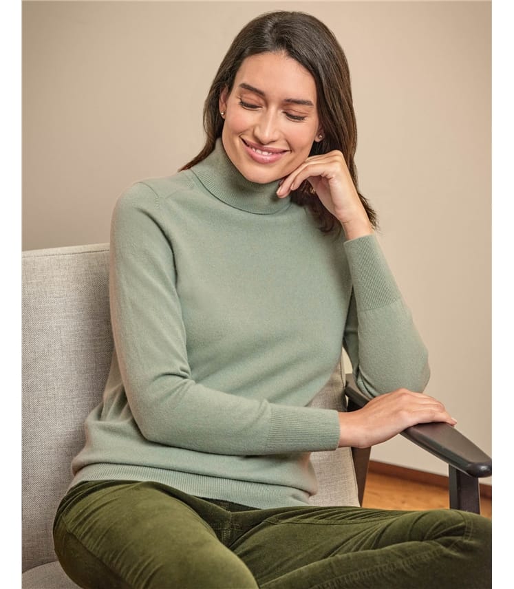 Thyme | Womens Cashmere Turtle Neck Sweater | WoolOvers US
