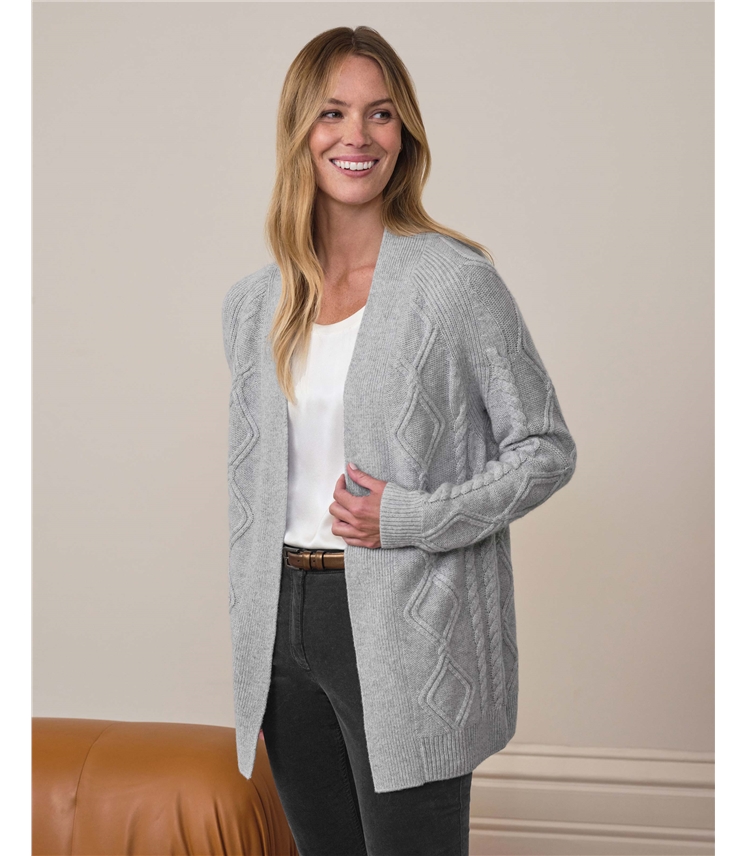 Heather Dove | Lux Cashmere Cardigan | WoolOvers US