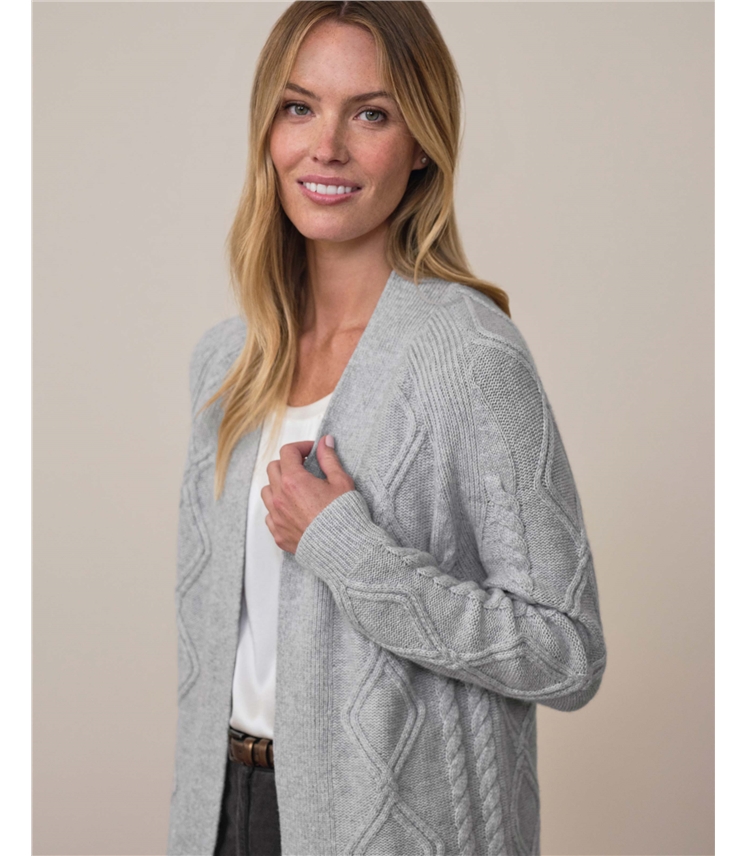 Heather Dove | Lux Cashmere Cardigan | WoolOvers US