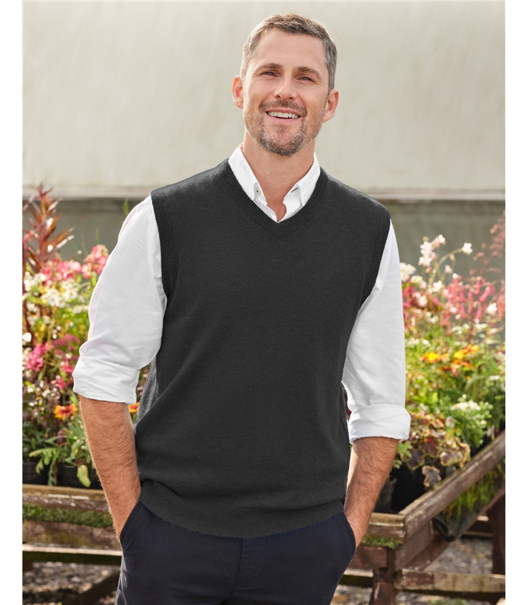 Flax | Cashmere & Merino Vest | WoolOvers US