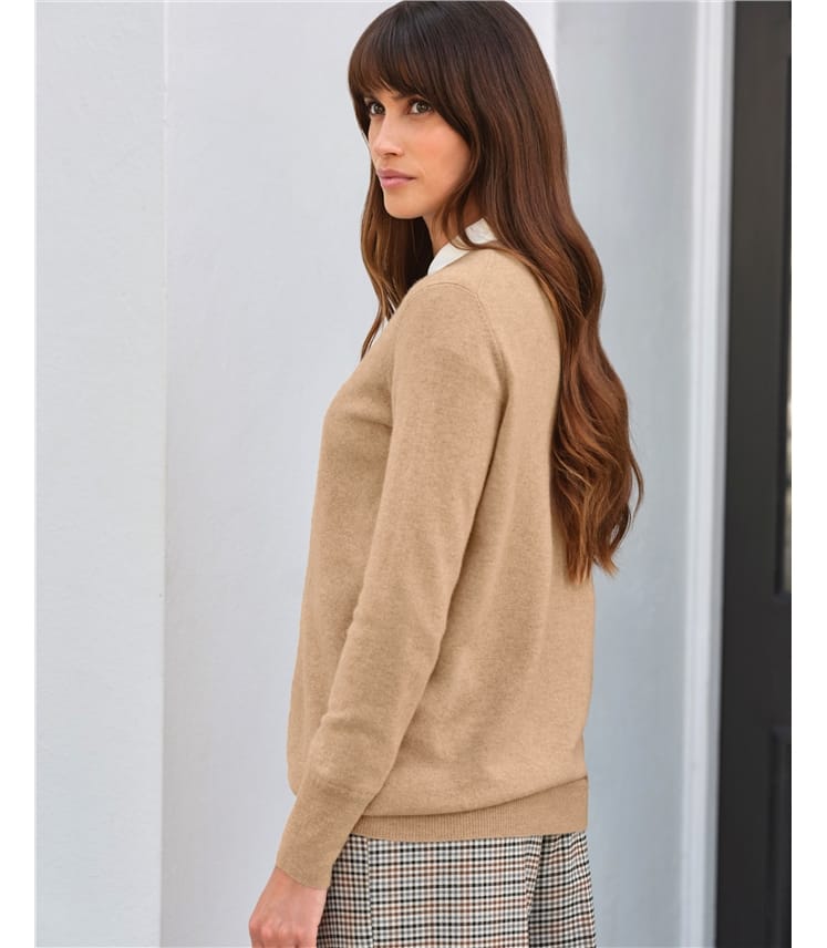 Toffee | Womens Cashmere Boyfriend Sweater | WoolOvers US