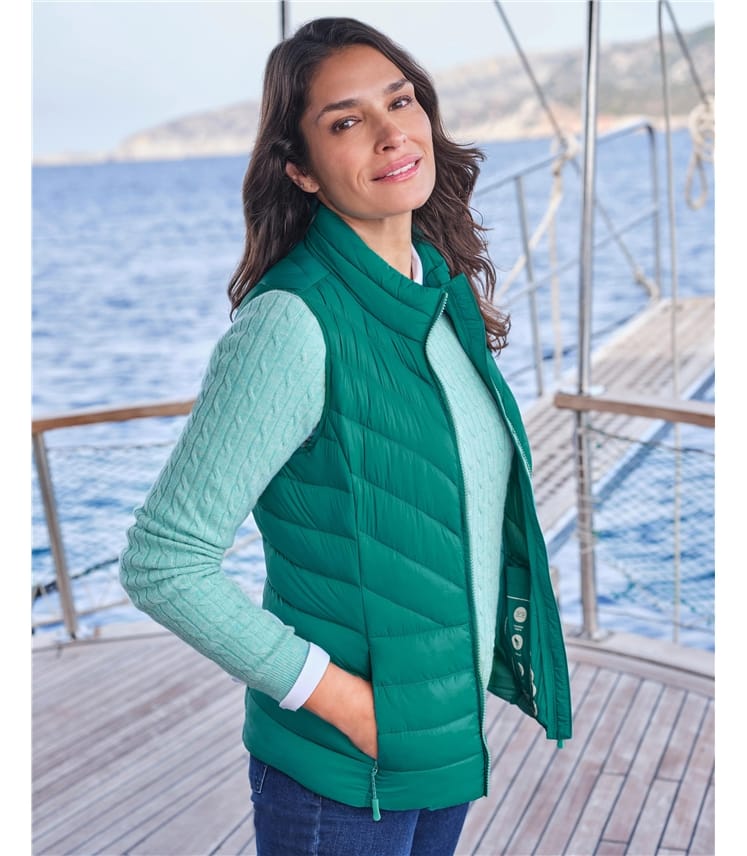 Deep Jade | Puffer Gilet | WoolOvers AU