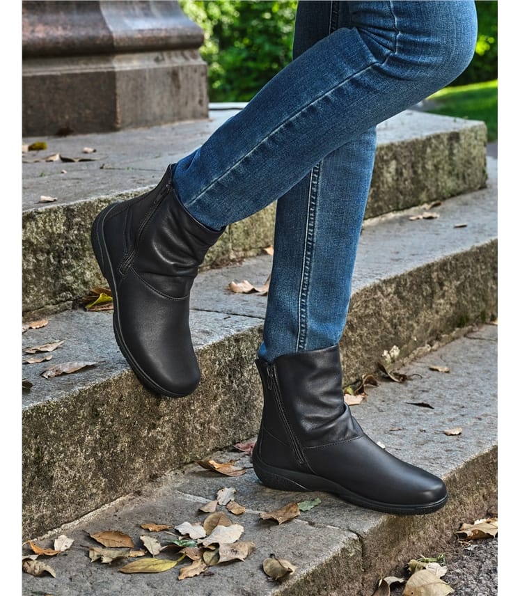 Black | Hotter Whisper Boots | WoolOvers UK