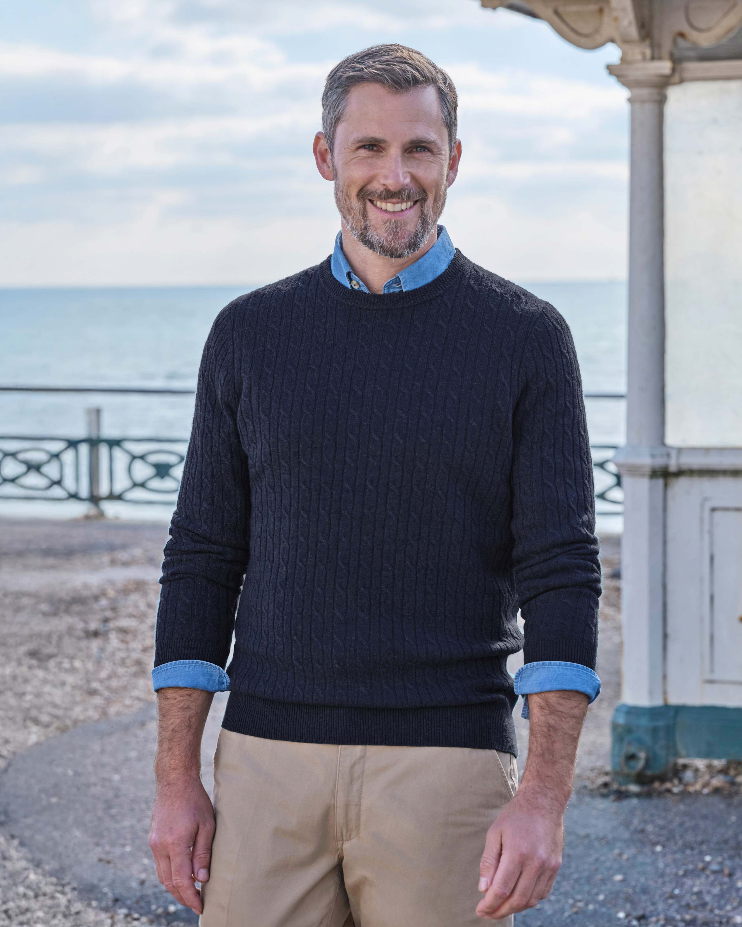 Navy Jumpers | Cashmere, Merino, Lambswool
