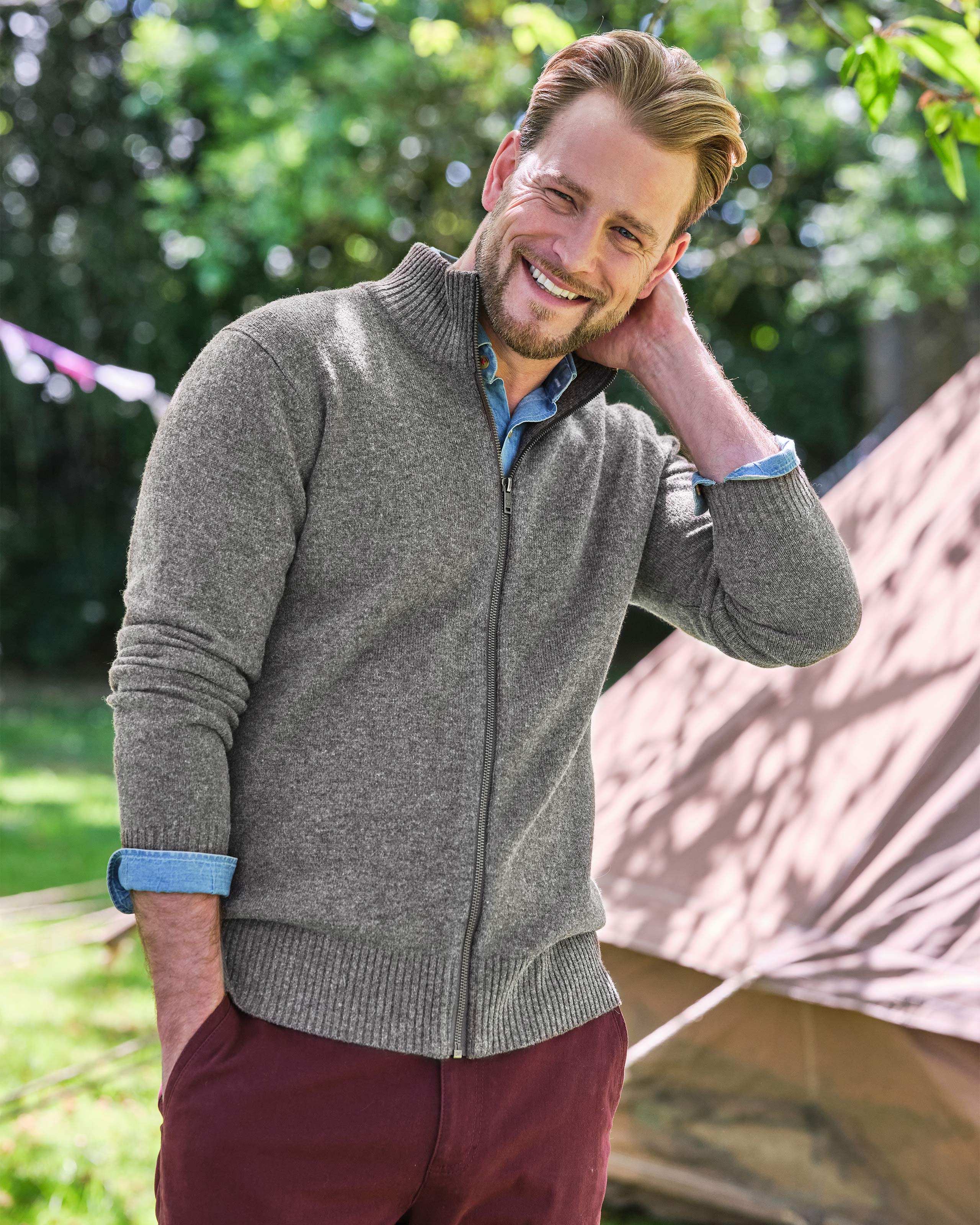 High Quality Natural Cardigans for Men