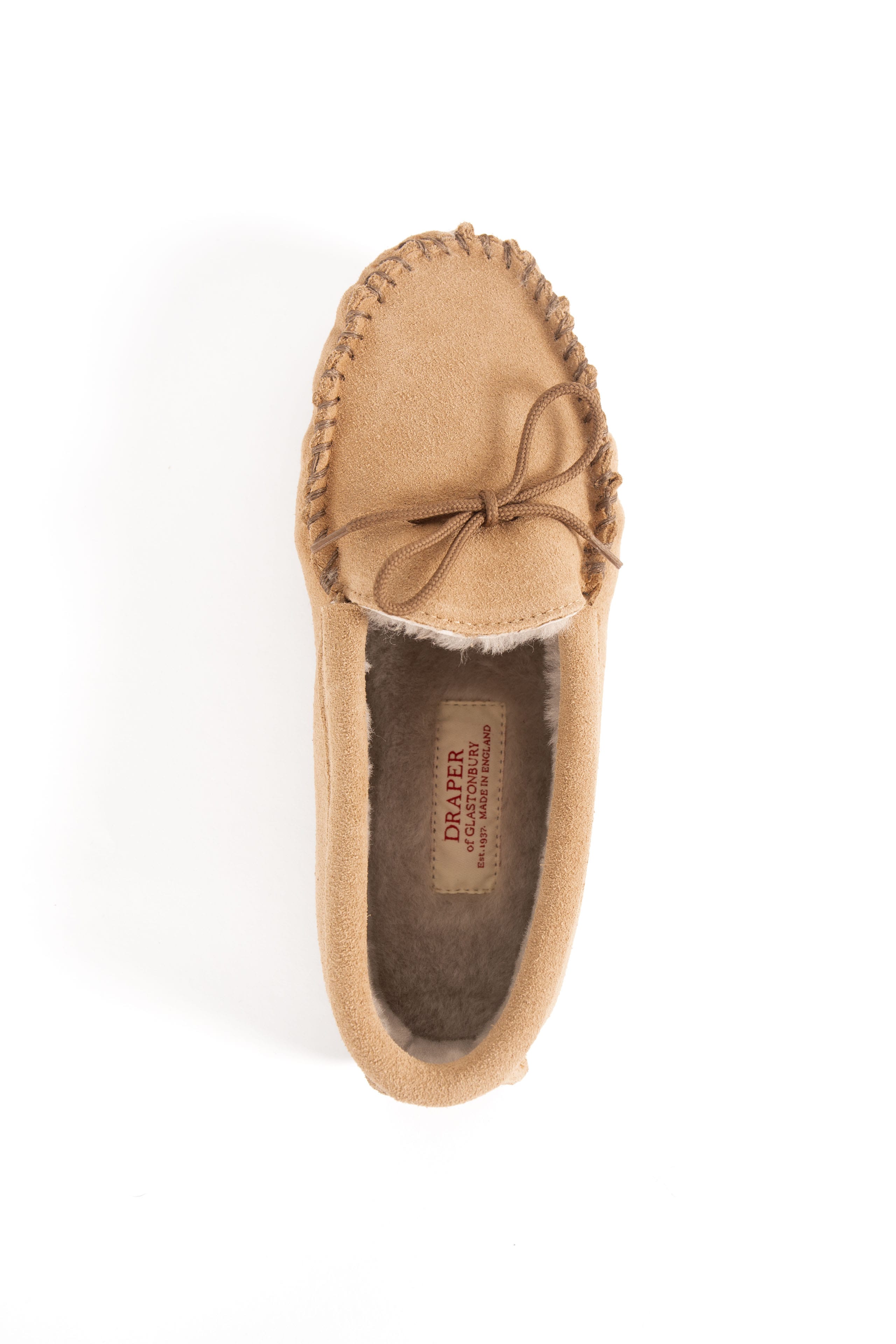 Chestnut | Womens Draper Sheepskin Moccasin Slippers | WoolOvers UK