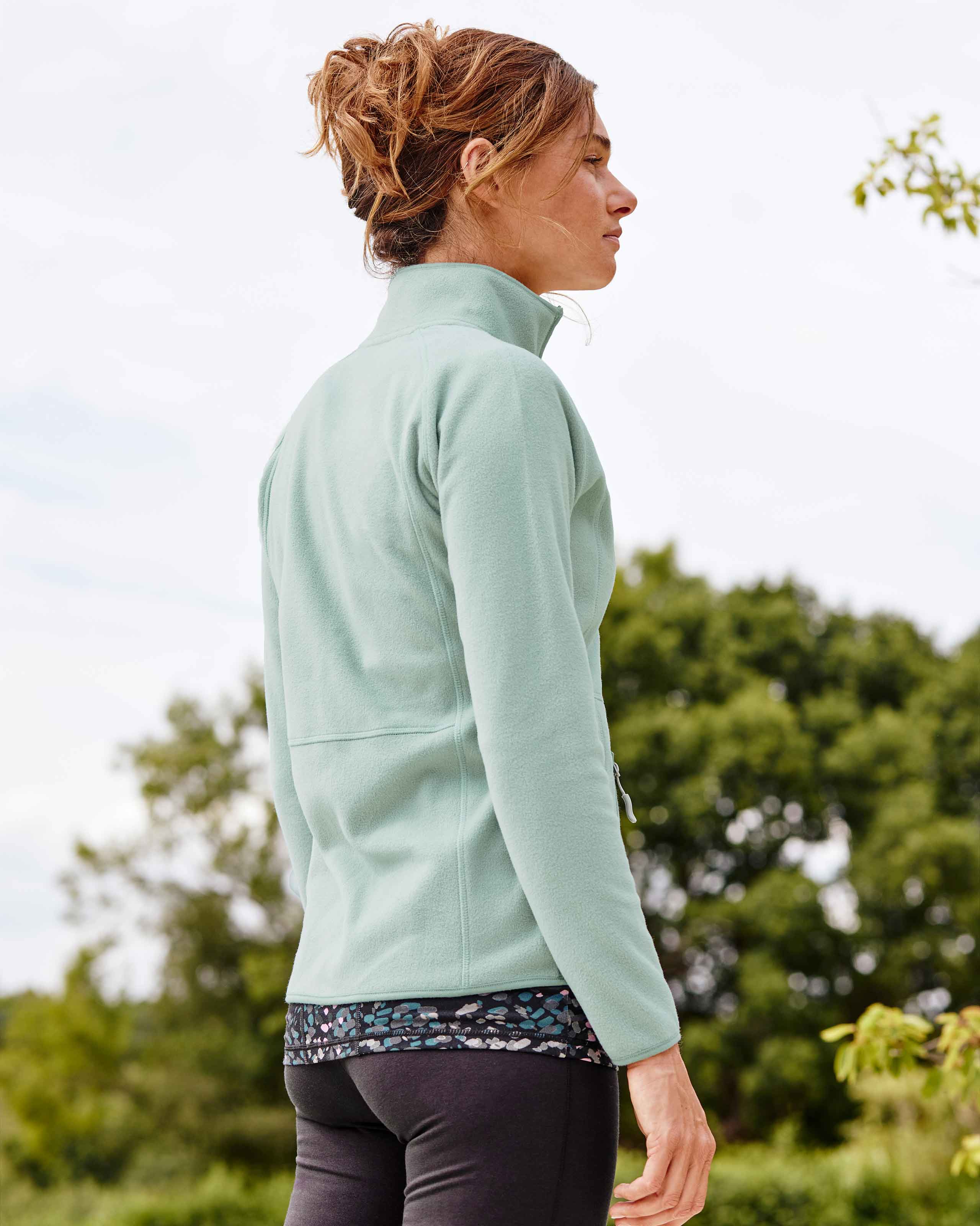 Sage | Roama Brecon Zip Through Fleece | WoolOvers UK