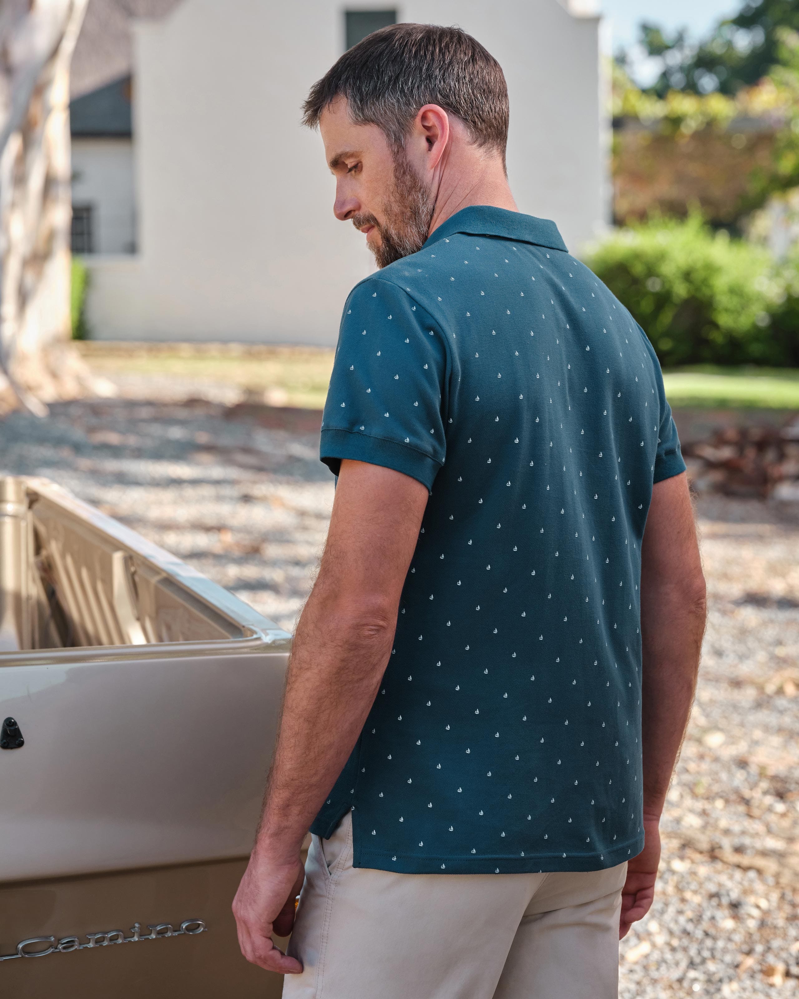 Sailing Boat | Mens Jersey Polo Shirt | WoolOvers AU