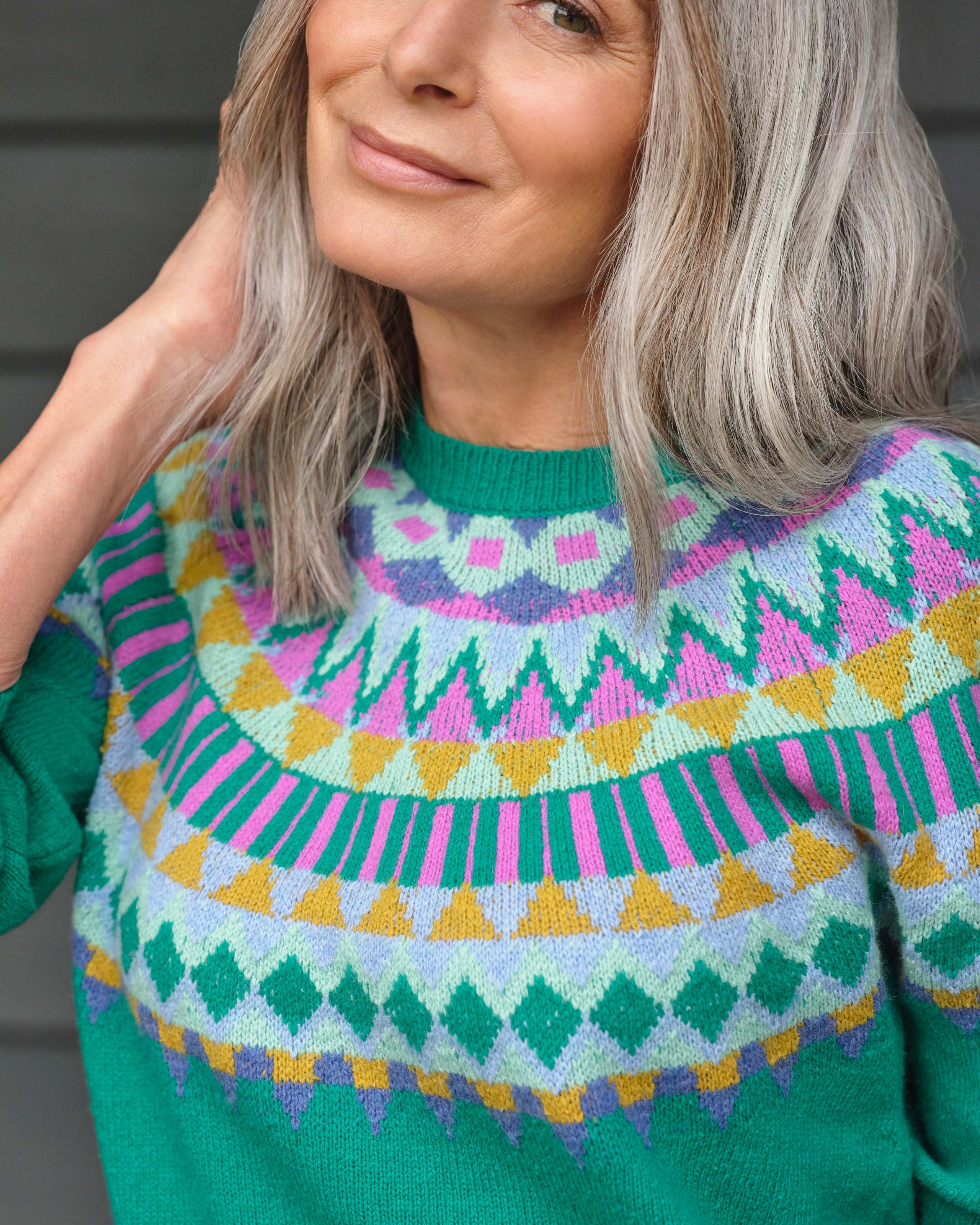 Multi | Pullover mit geometrischem Muster | WoolOvers DE