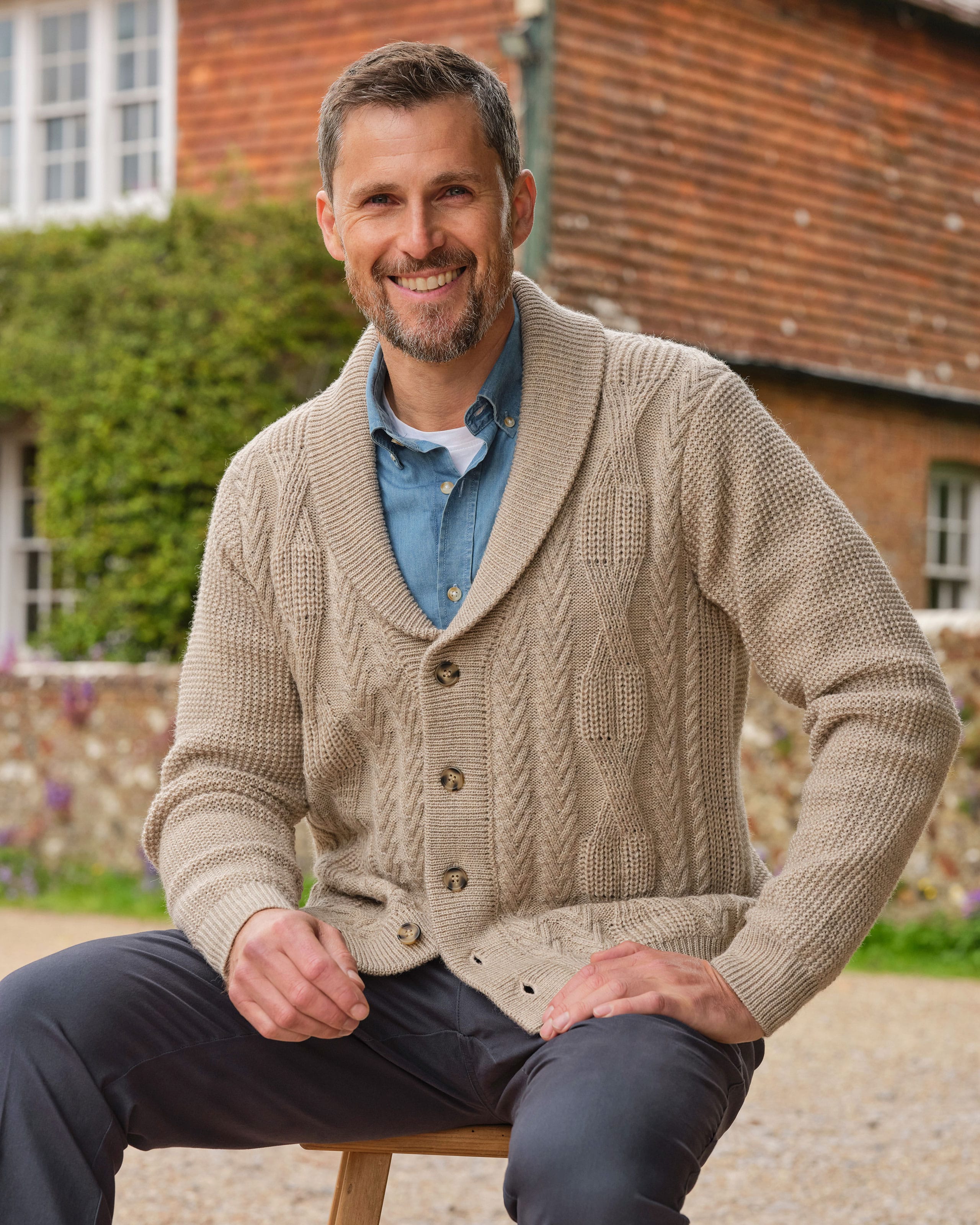 High Quality Natural Cardigans for Men