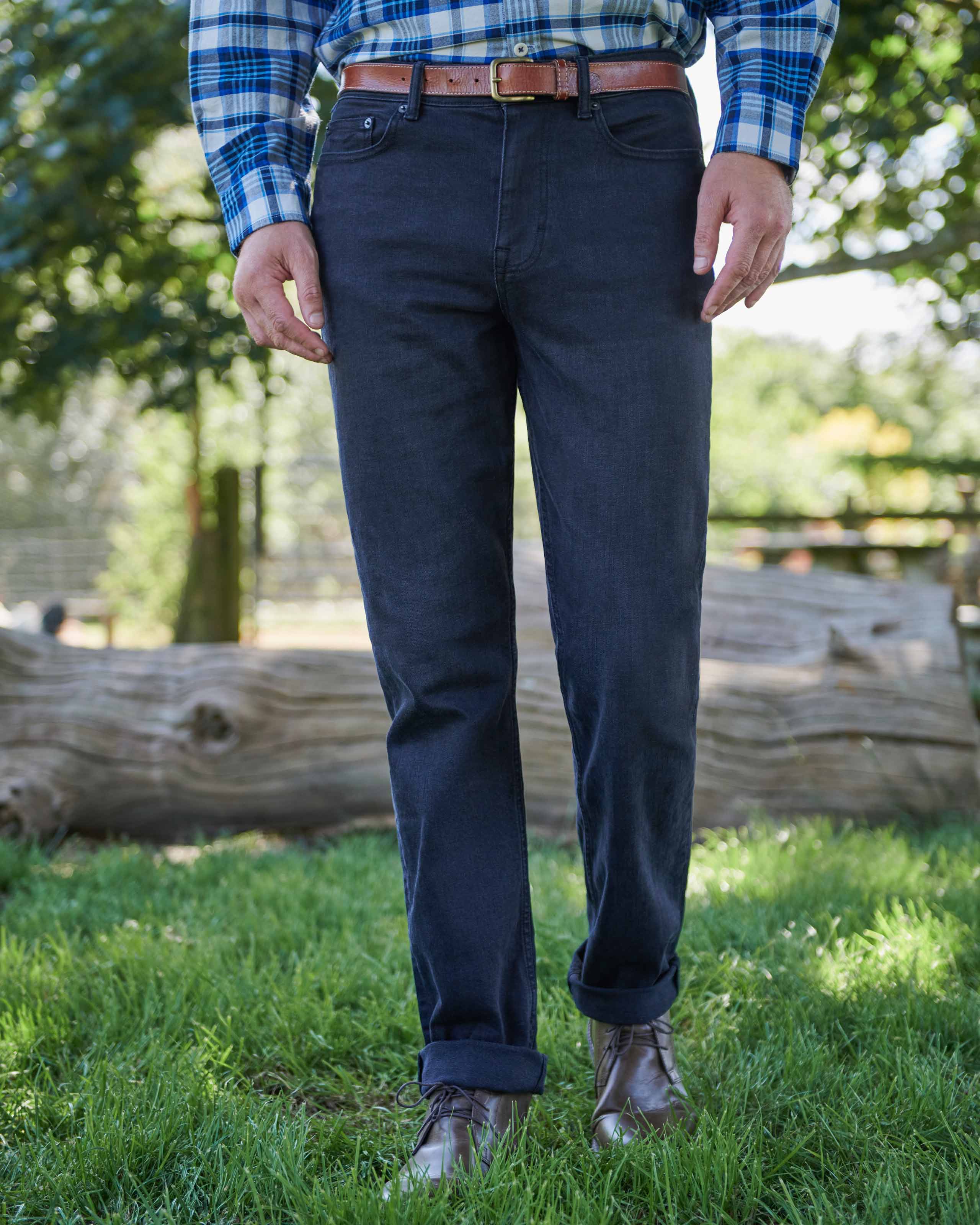 Indigo | Classic Fit Denim Jeans | WoolOvers UK