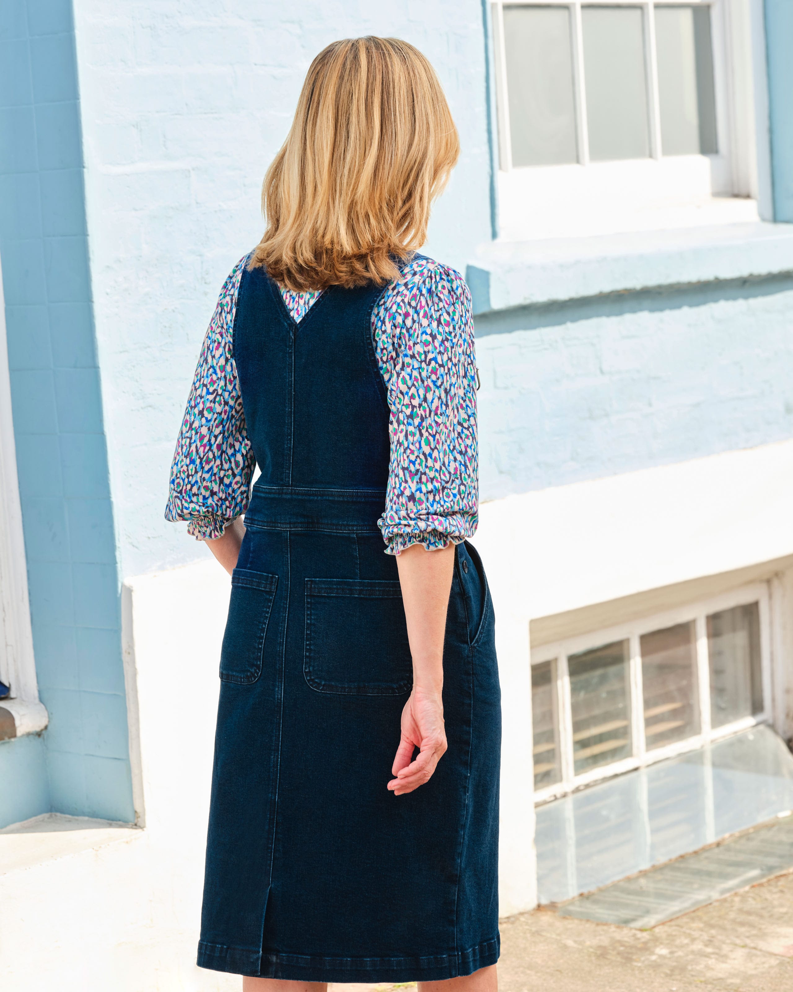 Denim | Denim Pinafore Dress | WoolOvers AU
