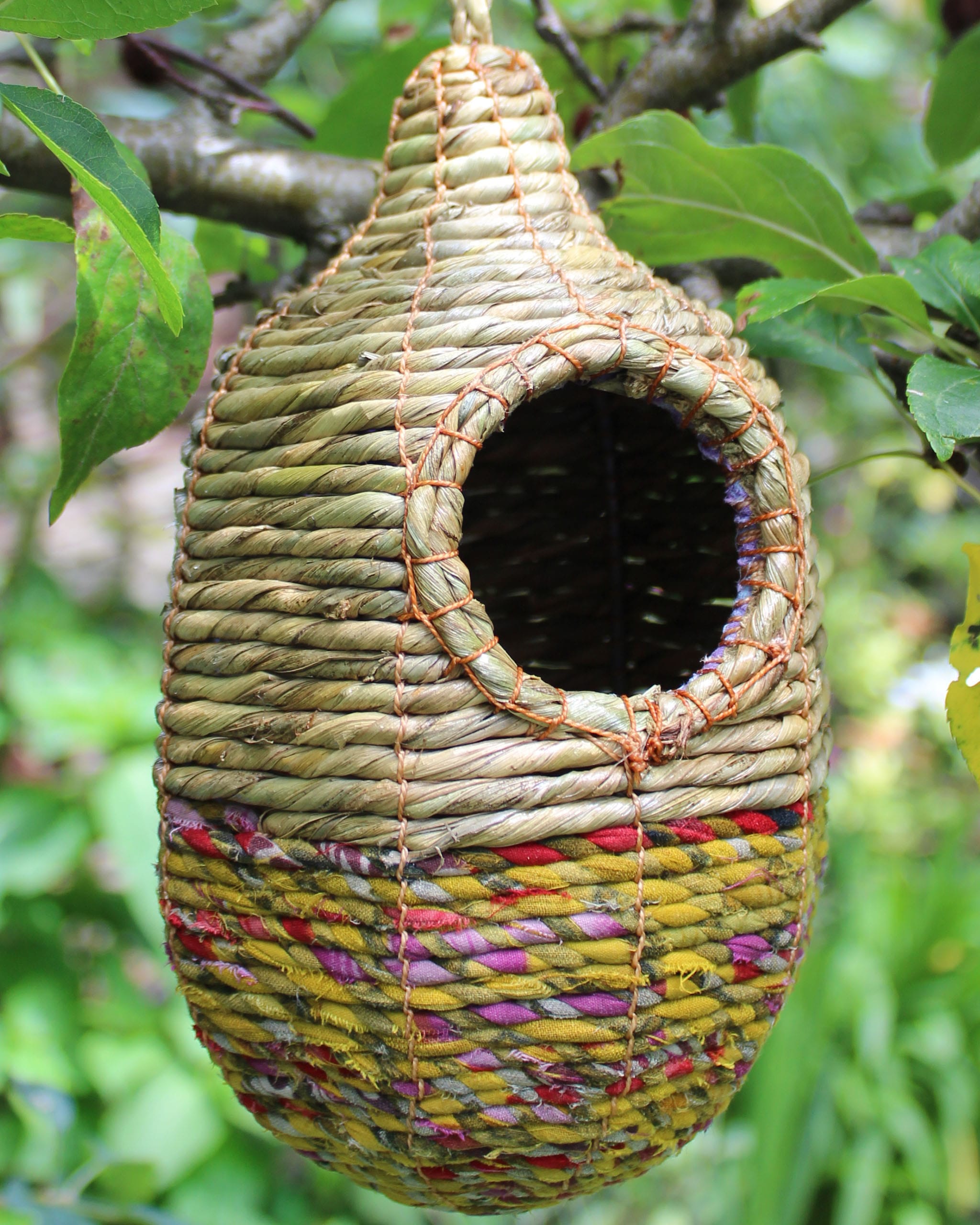 Multi Yellow | Artisan Wild Bird Nester | WoolOvers UK