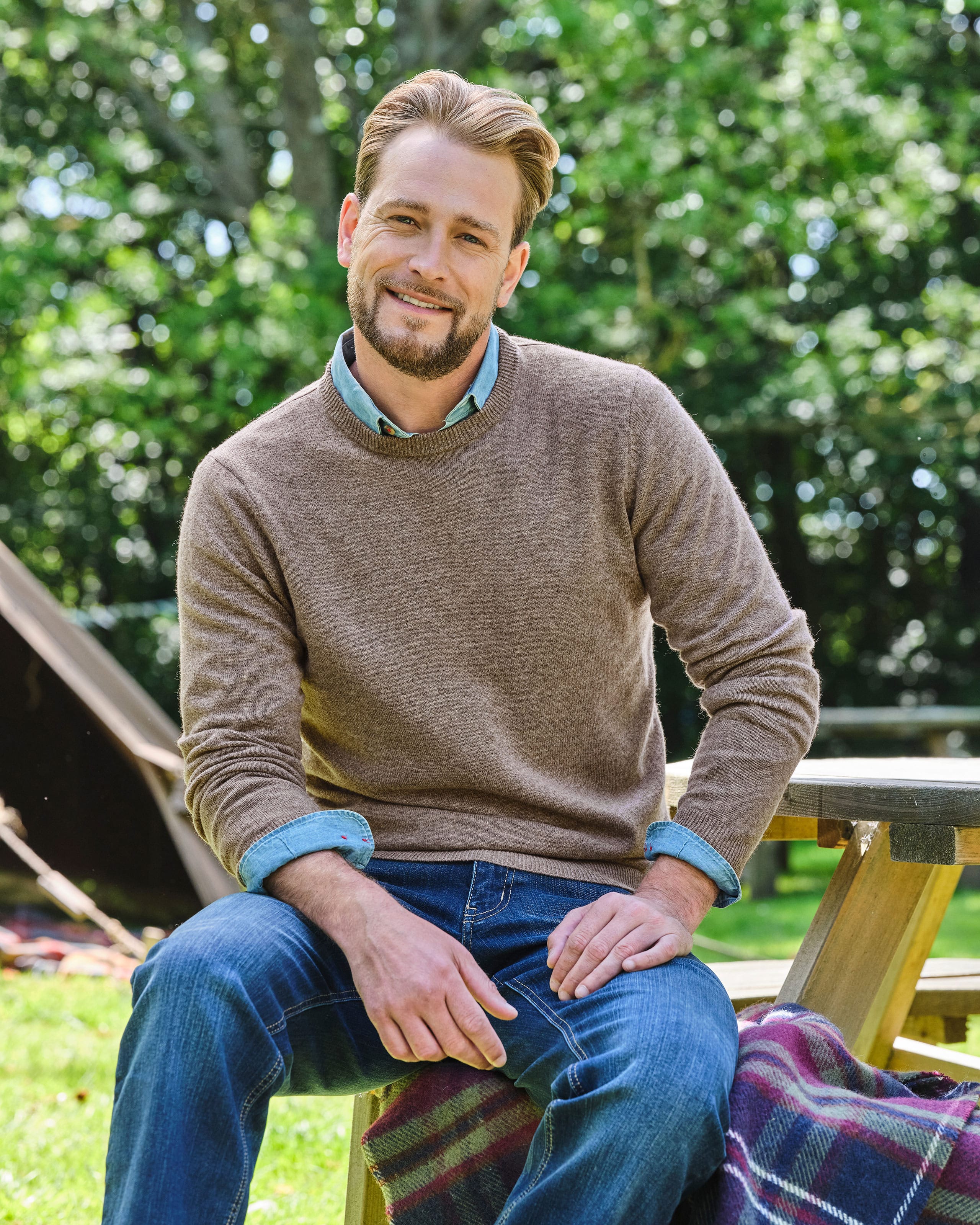 Men's Jumpers | Natural Men's Knitted Jumpers | WoolOvers AU