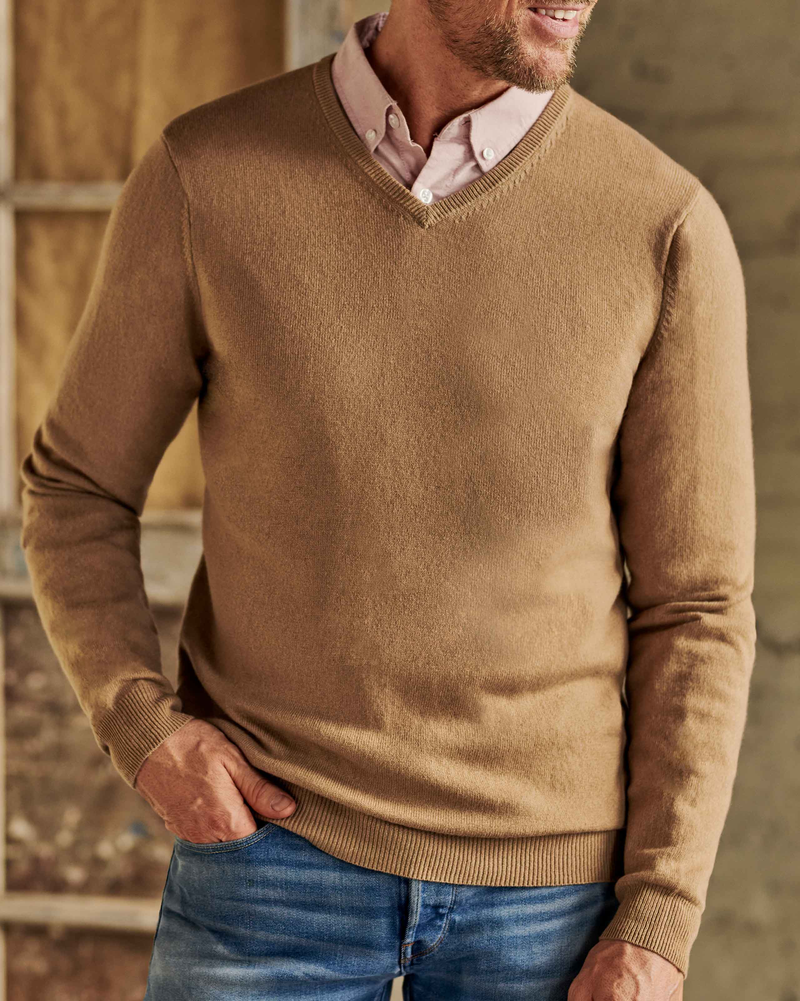 Men's Jumpers | Natural Men's Knitted Jumpers | WoolOvers AU