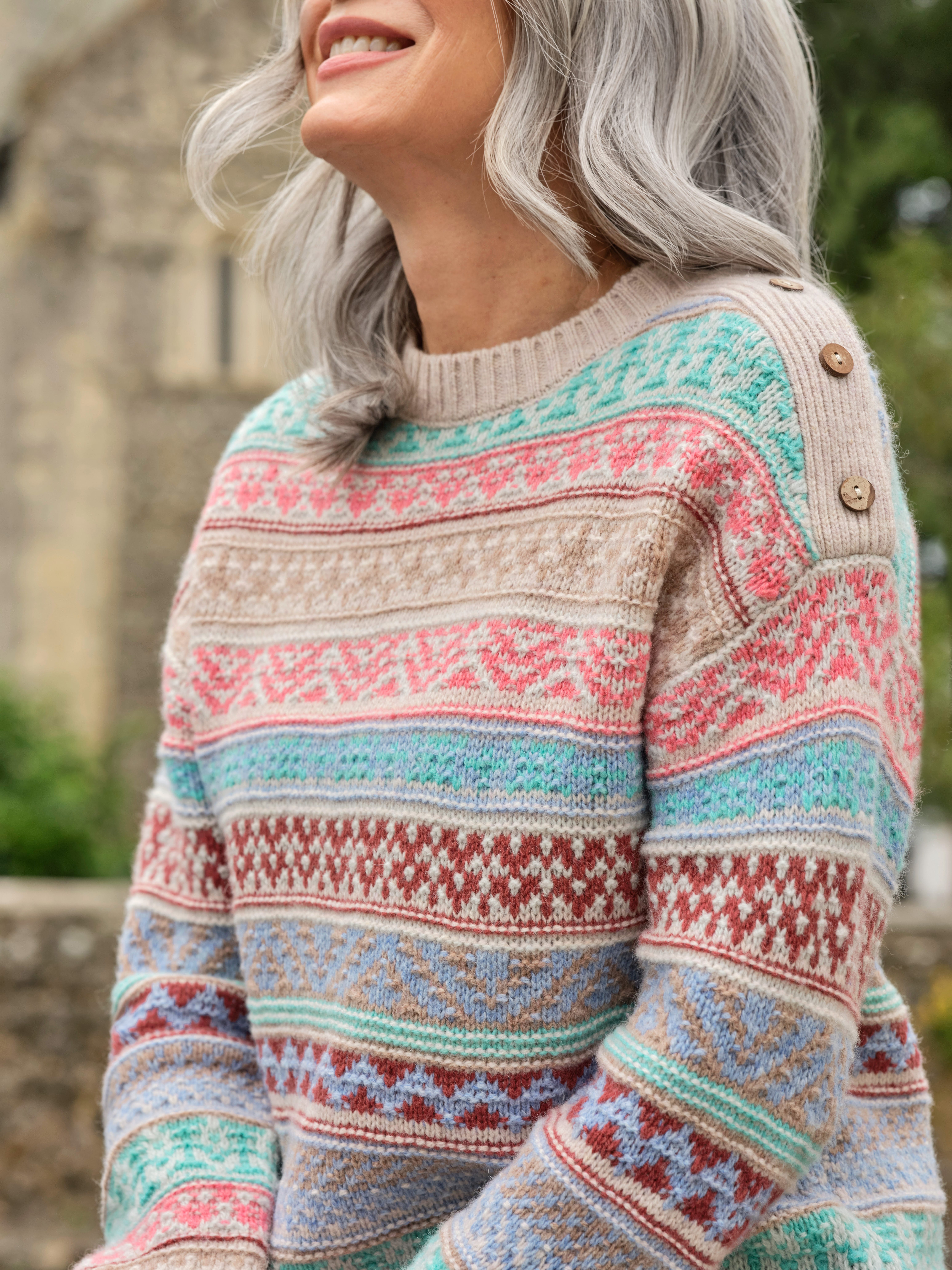 Multi | Strumpfsturmstreifen -Streifenpullover | WoolOvers DE