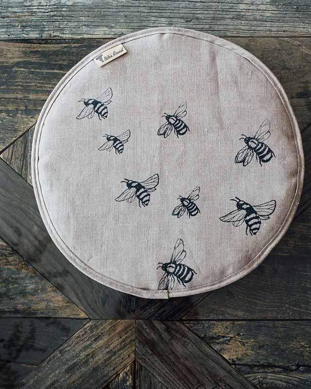 Natural Bee | Linen Aga Chef Pad | WoolOvers UK