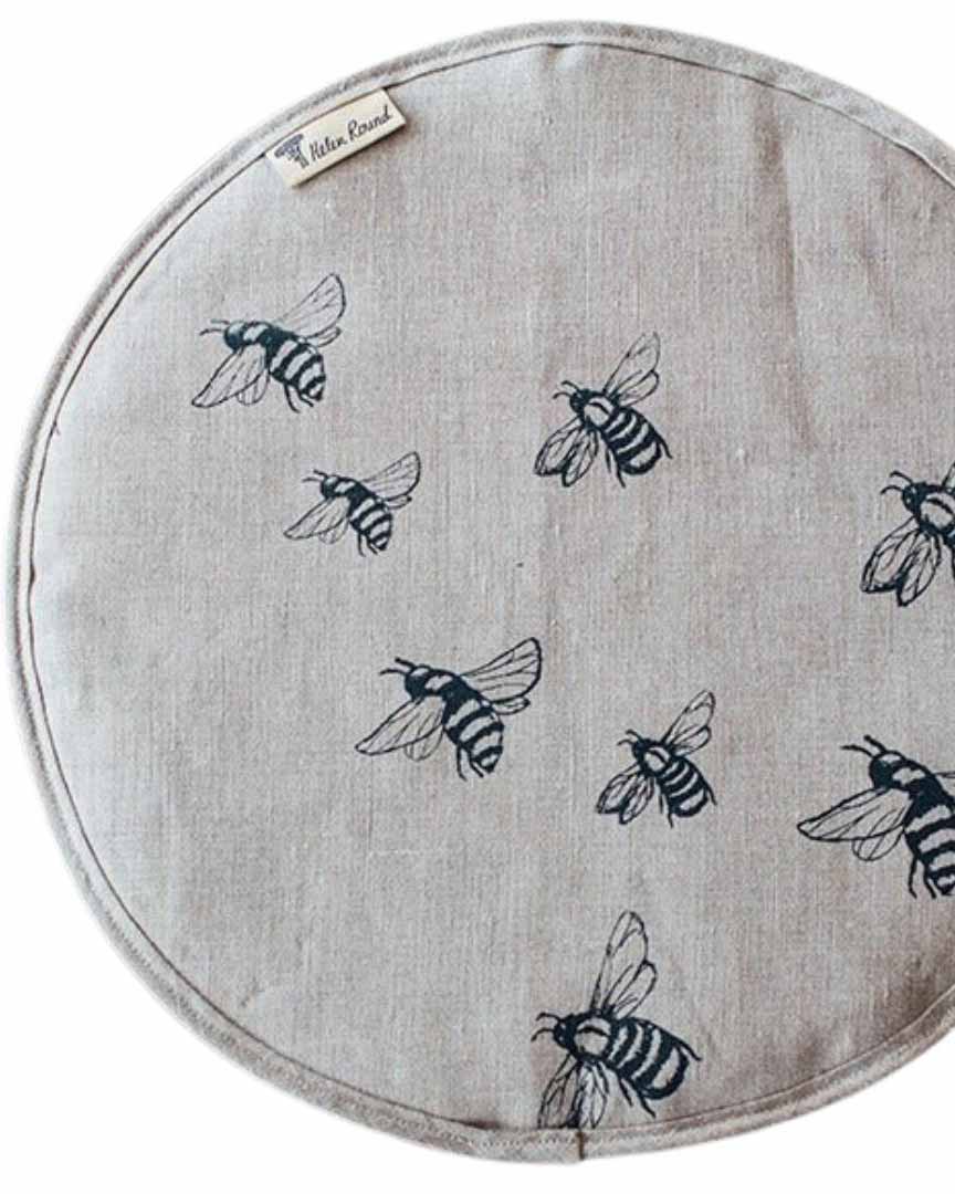 Natural Bee | Linen Aga Chef Pad | WoolOvers UK