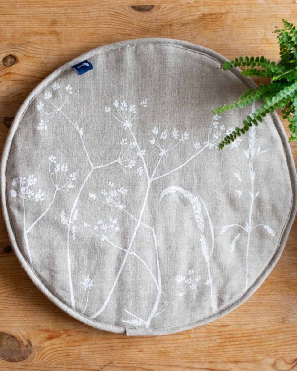 Natural Hedgerow | Linen Aga Chef Pad | WoolOvers UK