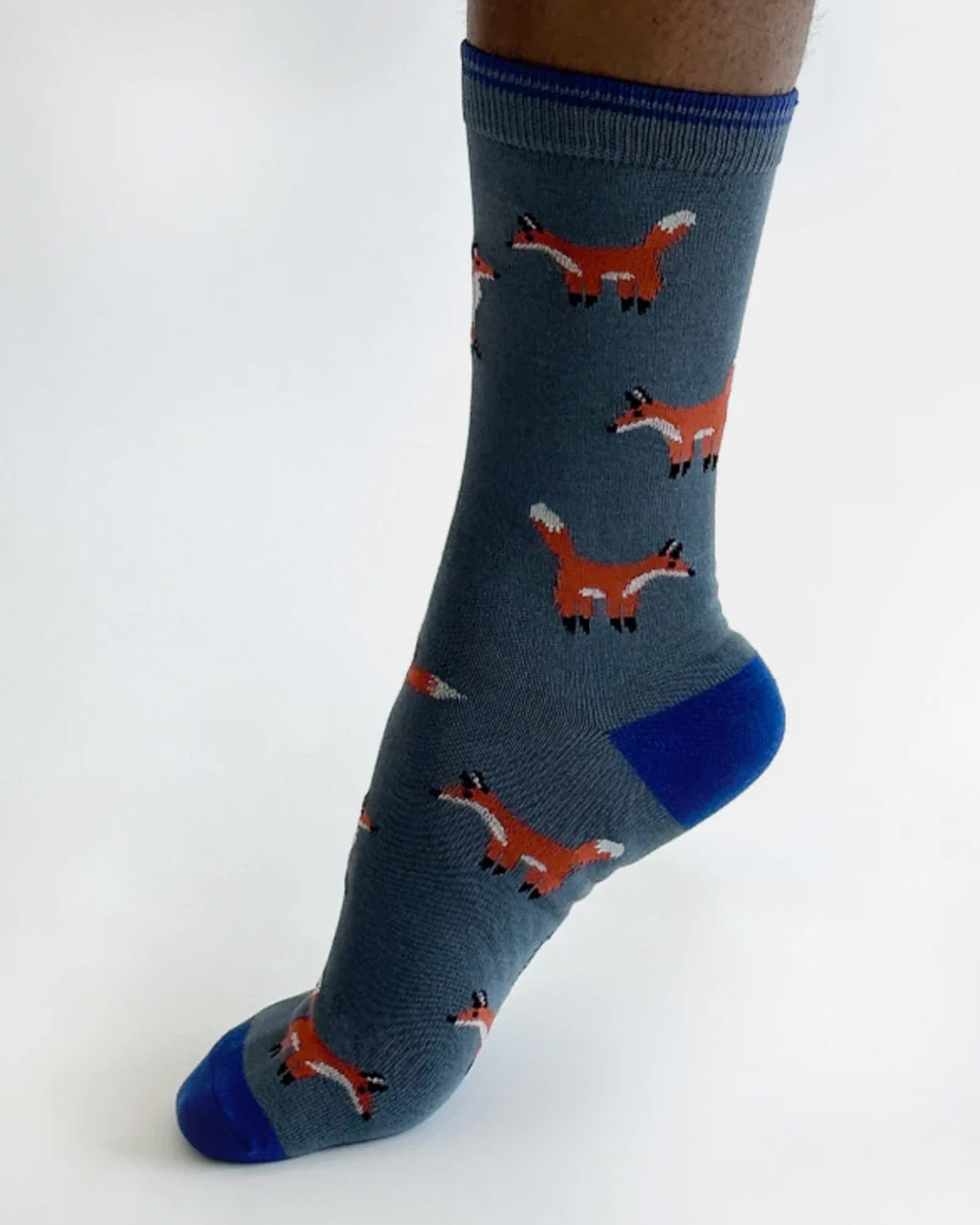 Light Blue | Oriel Fox Bamboo Socks | WoolOvers US