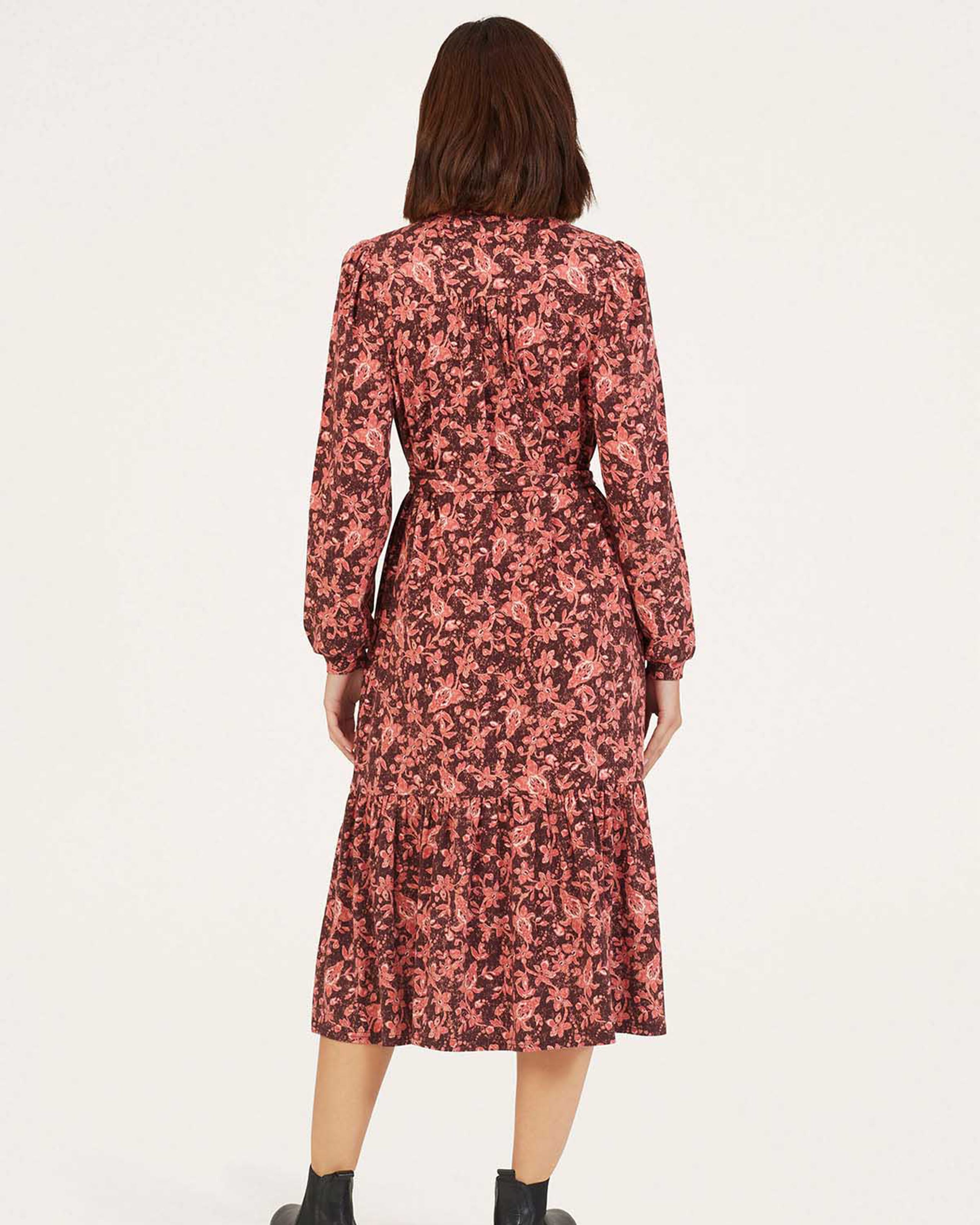 Elderberry Red | Nadia Organic Cotton Shirt Dress | WoolOvers US