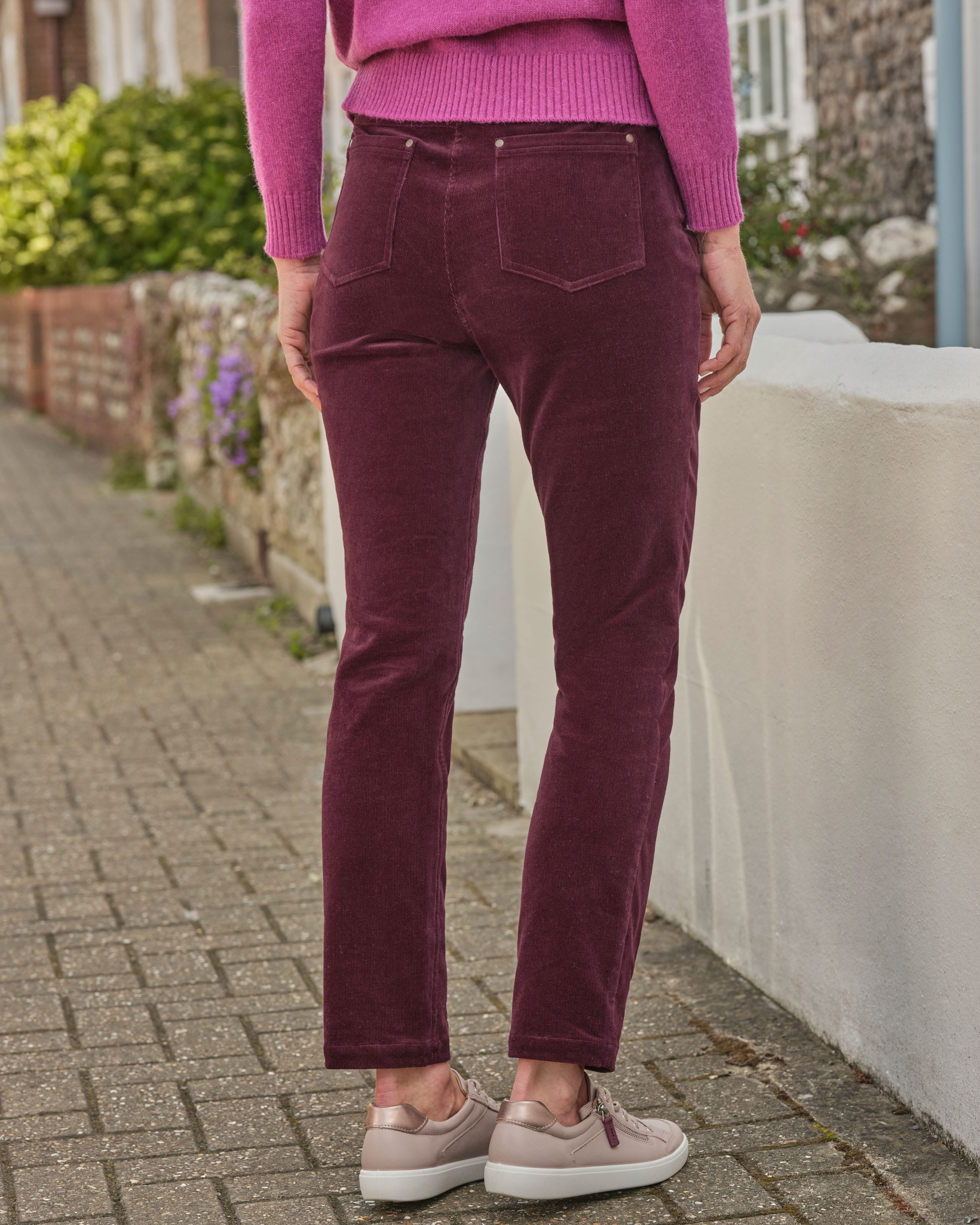 Plum | Organic Cotton Cord Jeans | WoolOvers UK