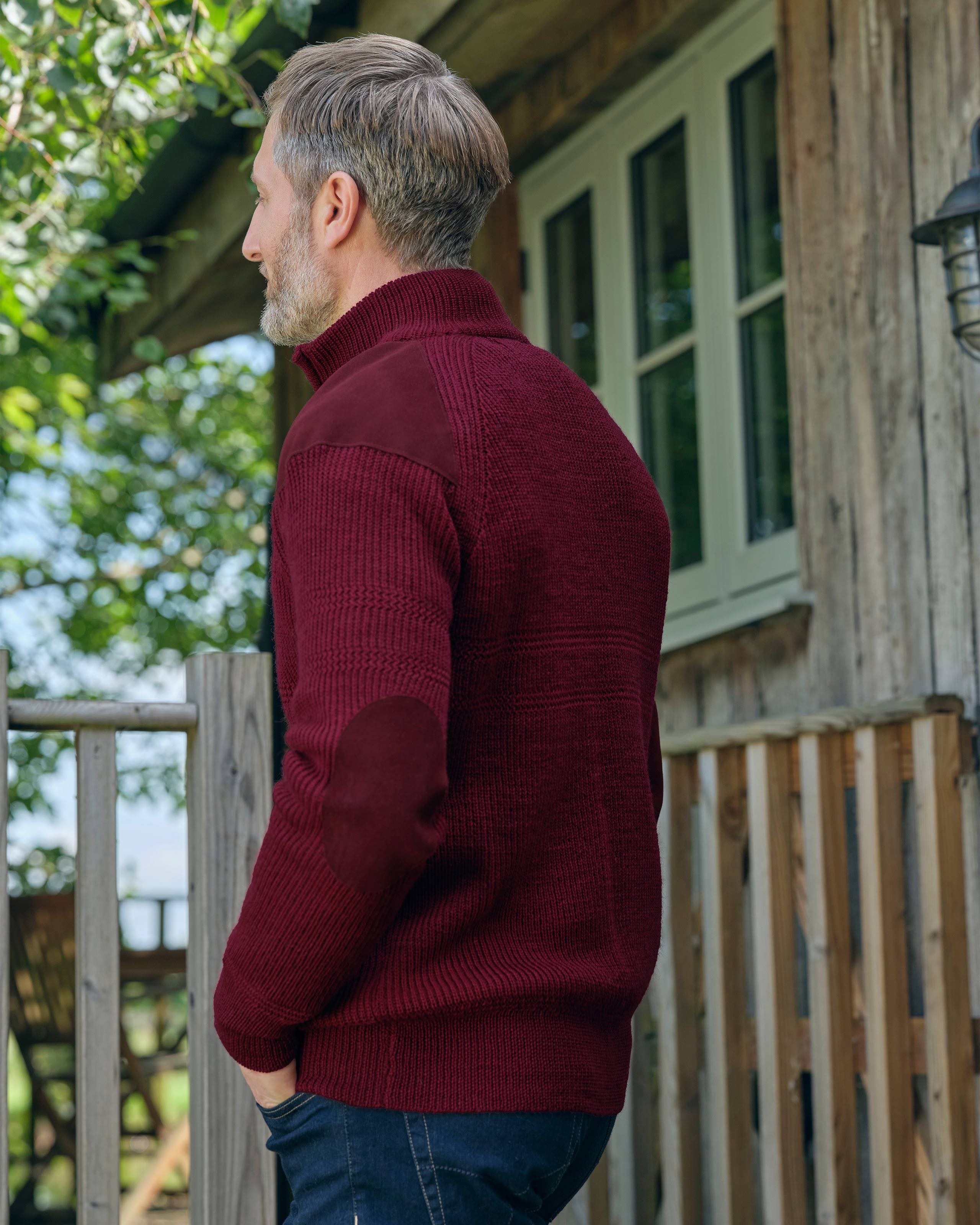 Mahogany | 100% Pure Wool Hill Walker Jumper | WoolOvers UK