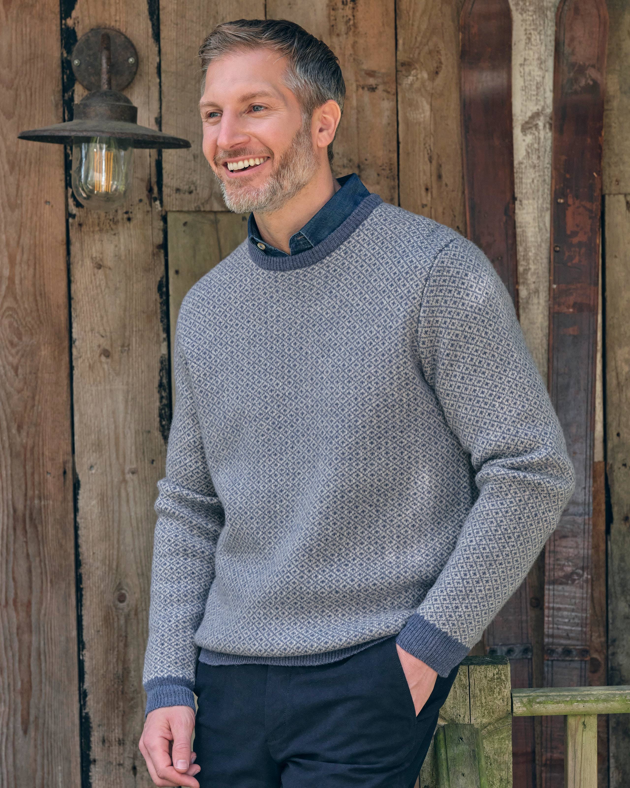 Mens Wool Jumpers and Knitted Sweaters | WoolOvers UK