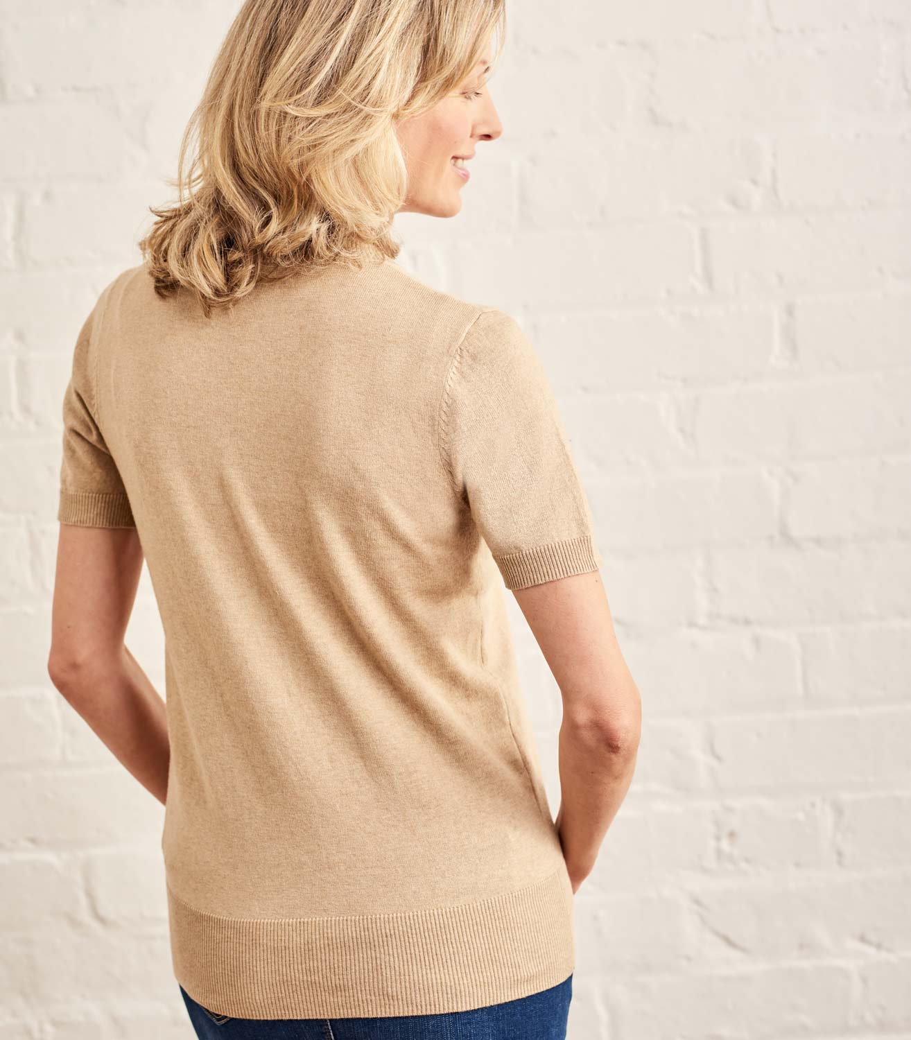 Sand Womens Silk And Cotton Short Sleeved V Neck Cardigan Woolovers Us