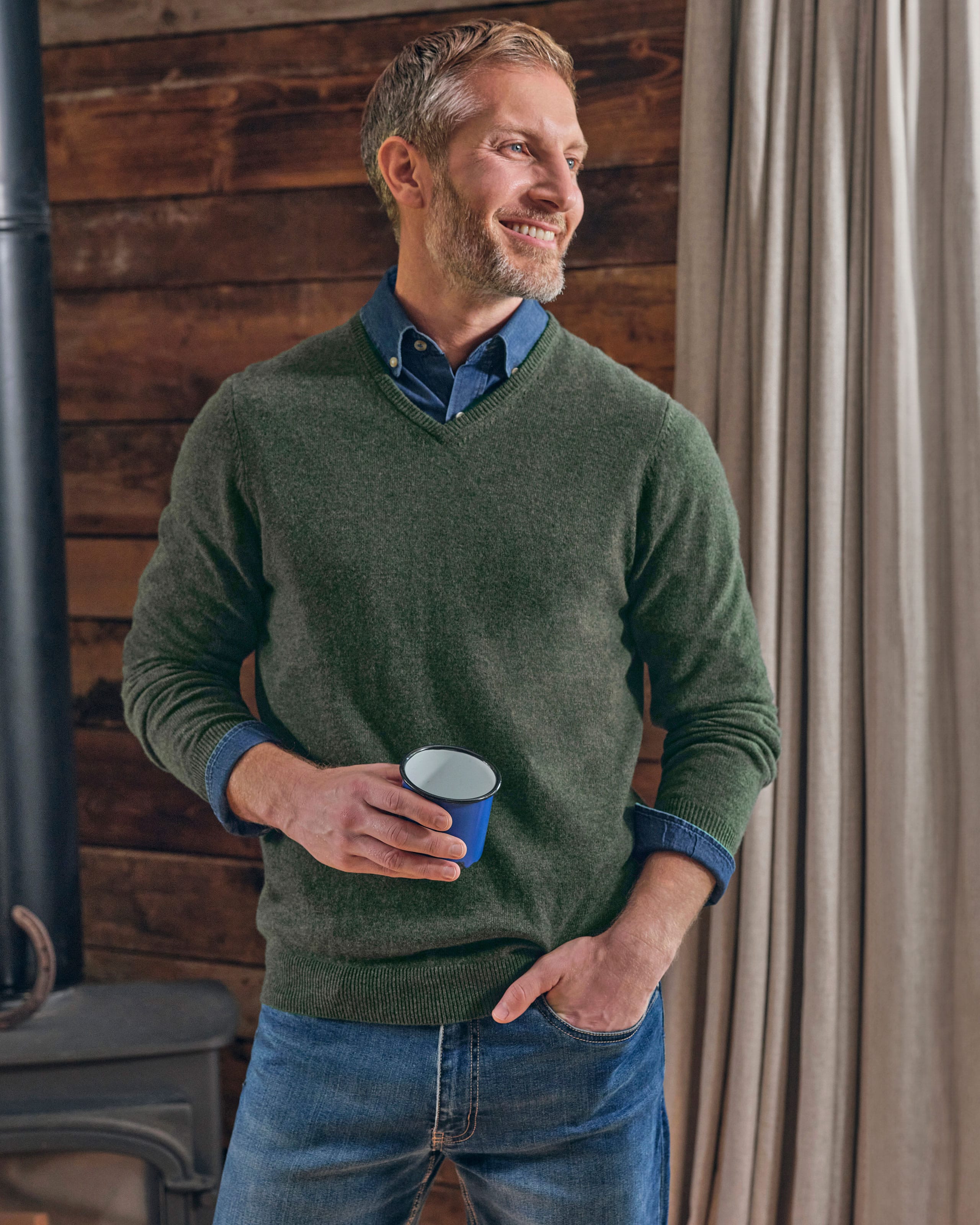Mens Wool Jumpers and Knitted Sweaters | WoolOvers UK
