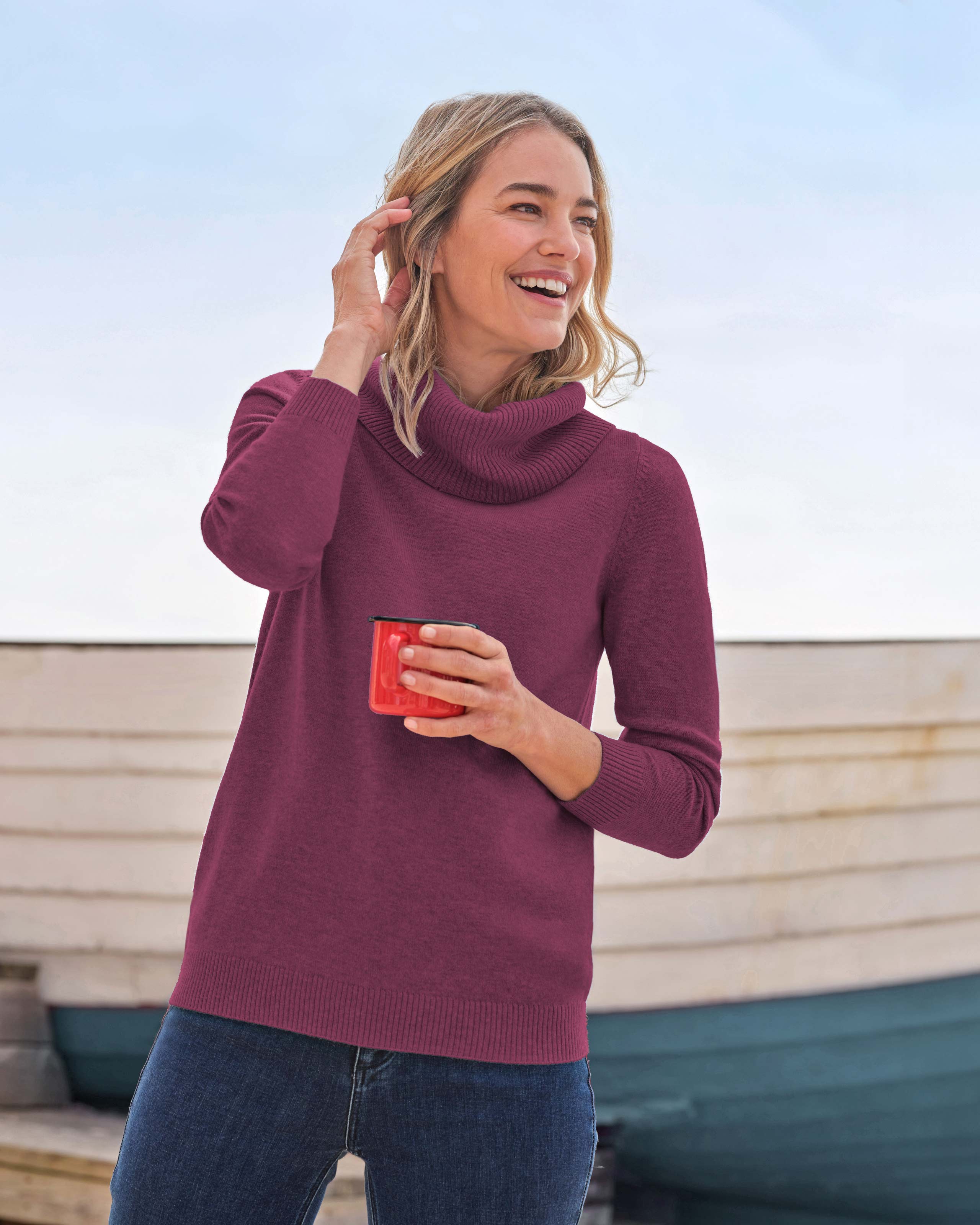 Blended Merino Wool Sweaters | Women's Knitwear | WoolOvers US
