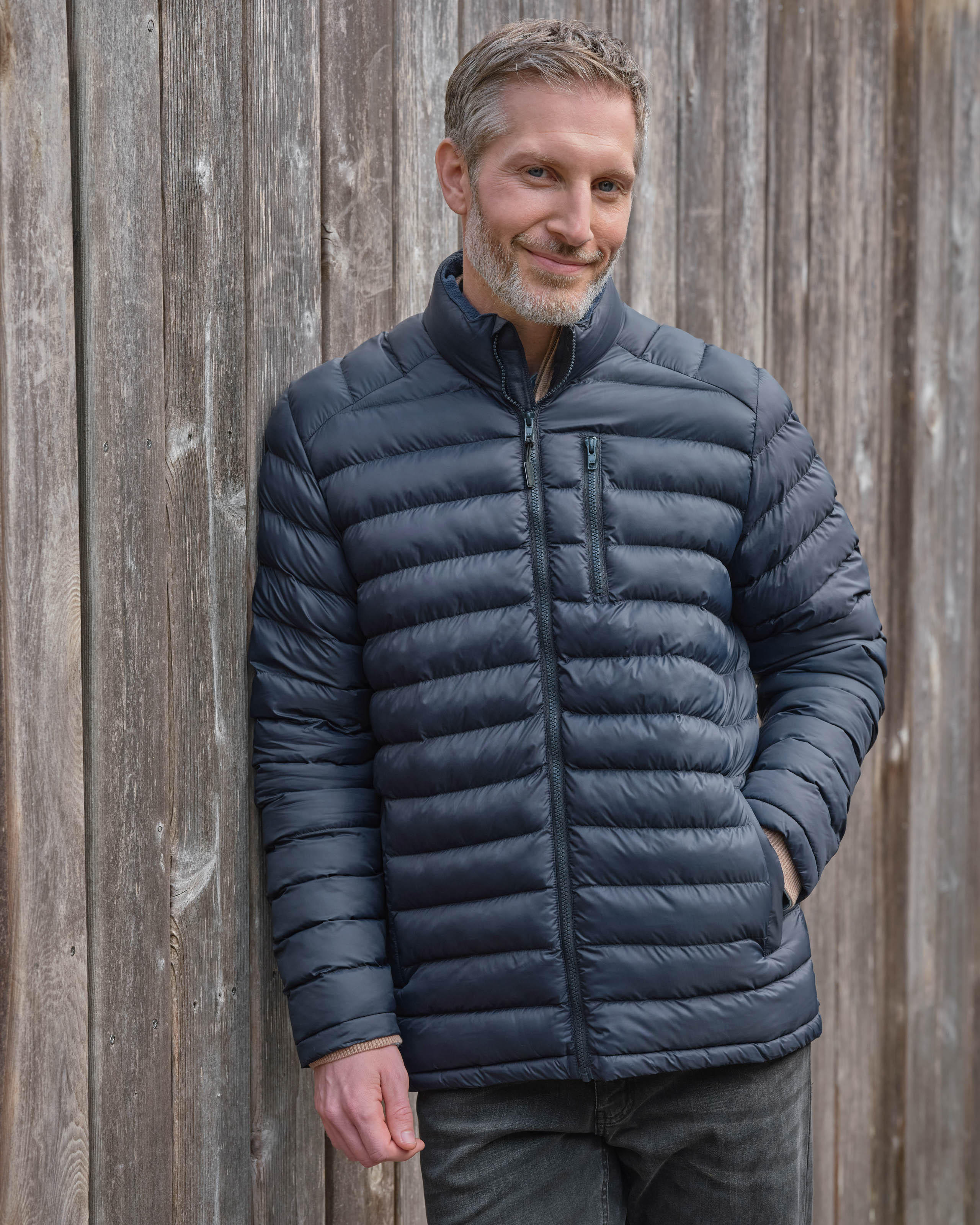 French Navy | Beacon Puffer Jacket | WoolOvers UK
