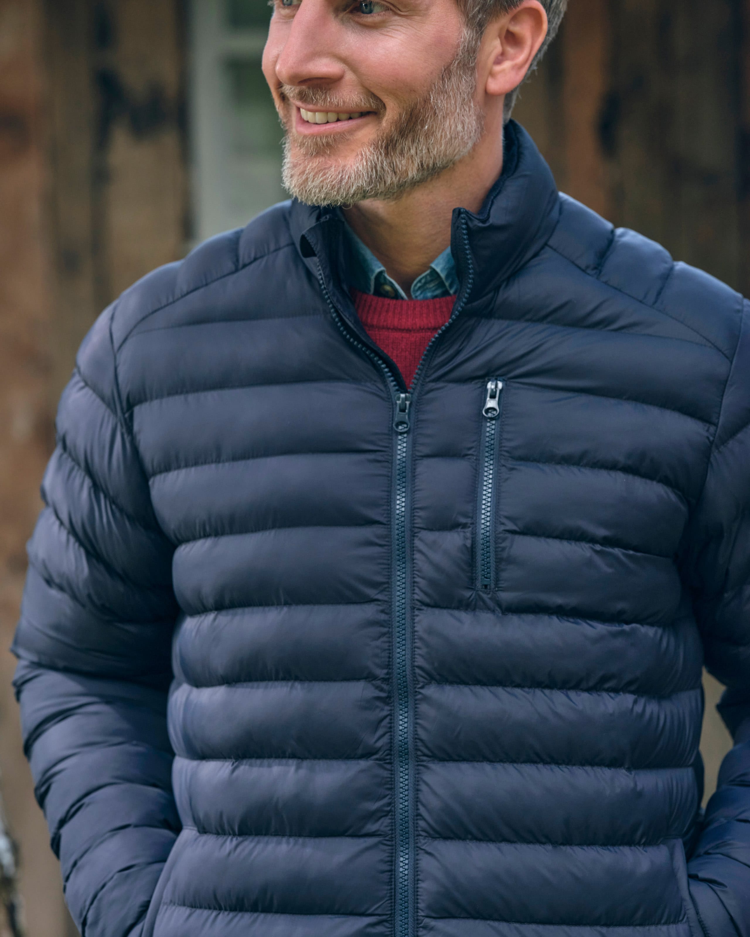 French Navy | Beacon Puffer Jacket | WoolOvers UK