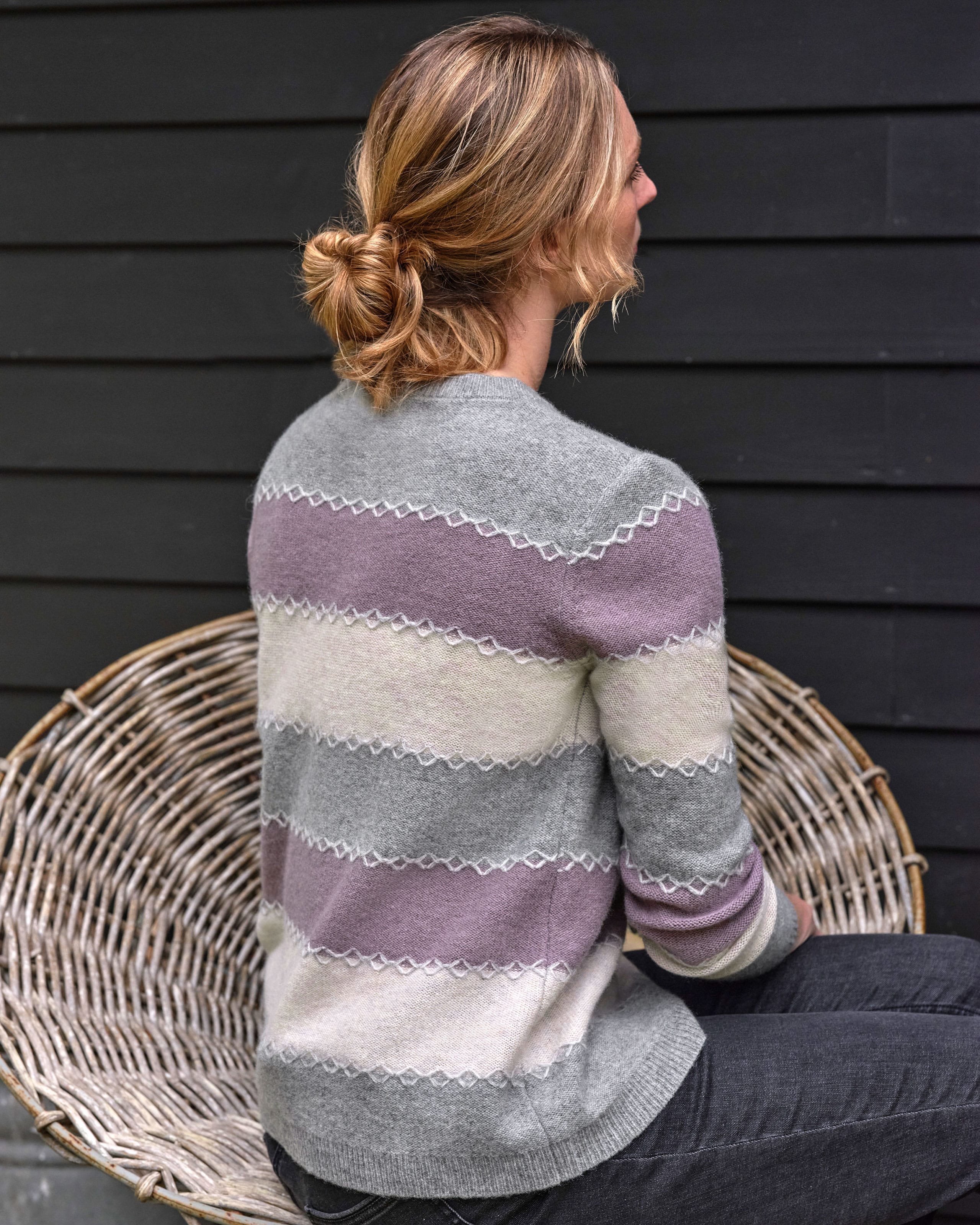 Multi | Pullover mit breiten Streifen | WoolOvers DE