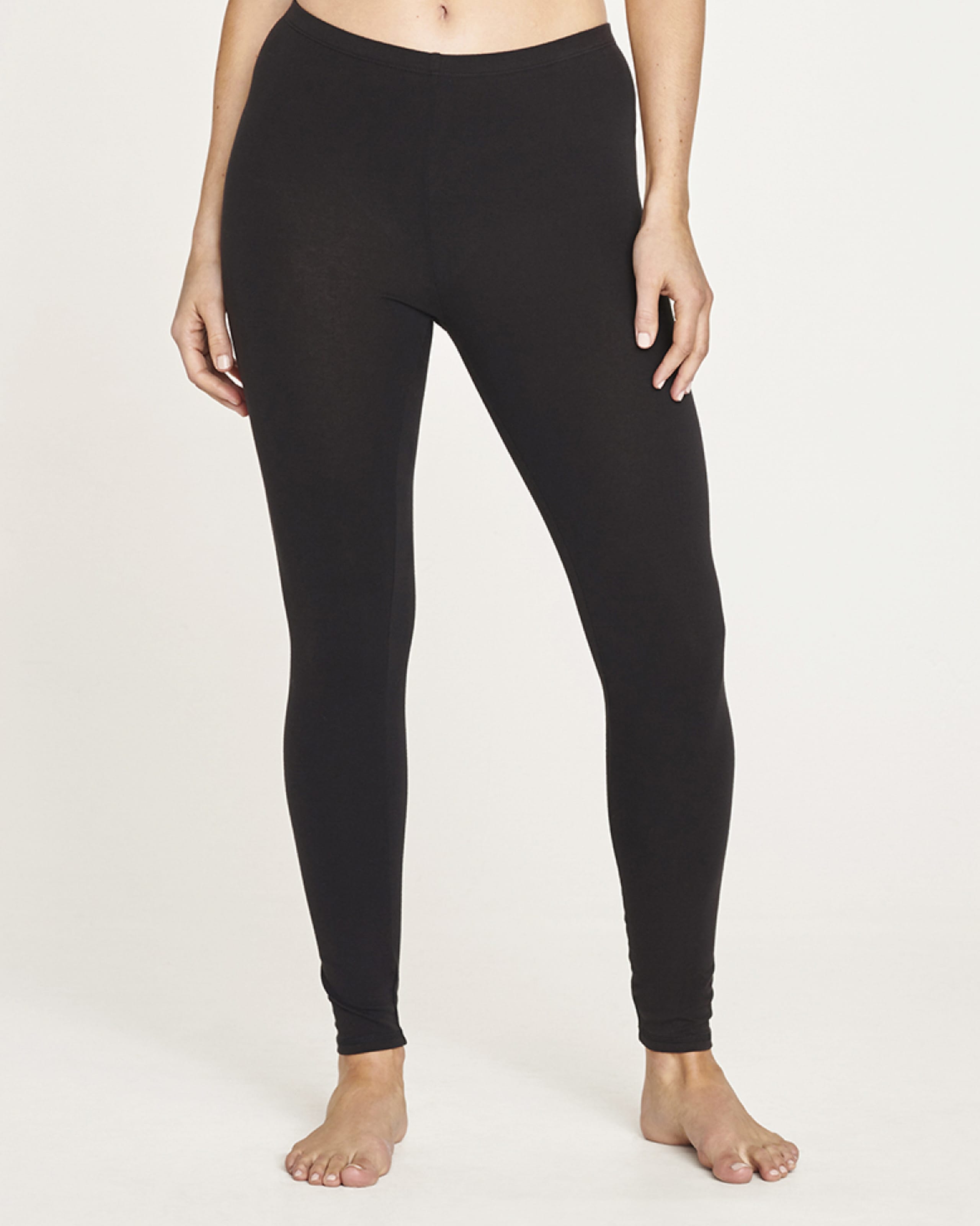 Black | Bamboo Base Layer Leggings | WoolOvers UK