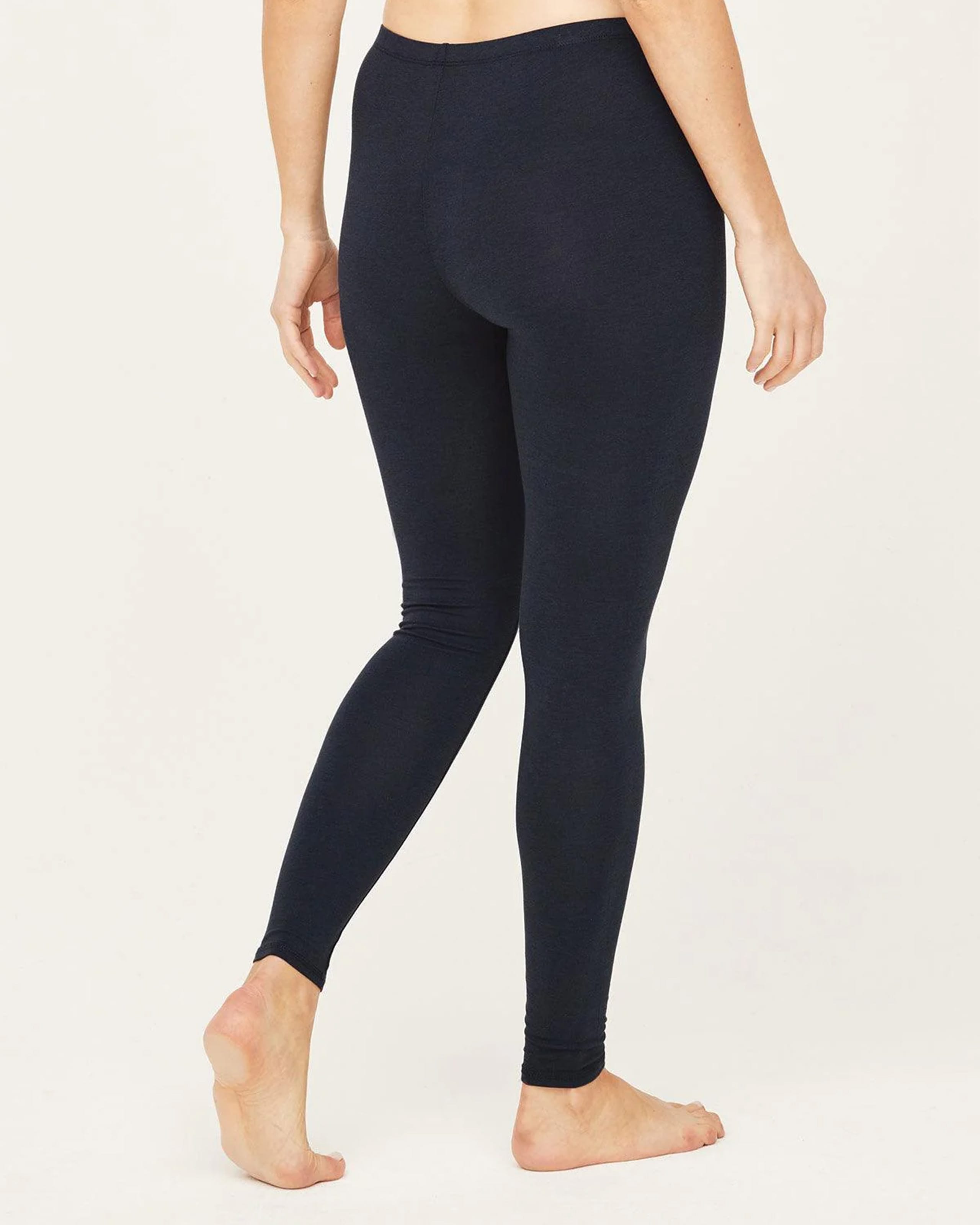 Midnight Navy | Bamboo Base Layer Leggings | WoolOvers UK