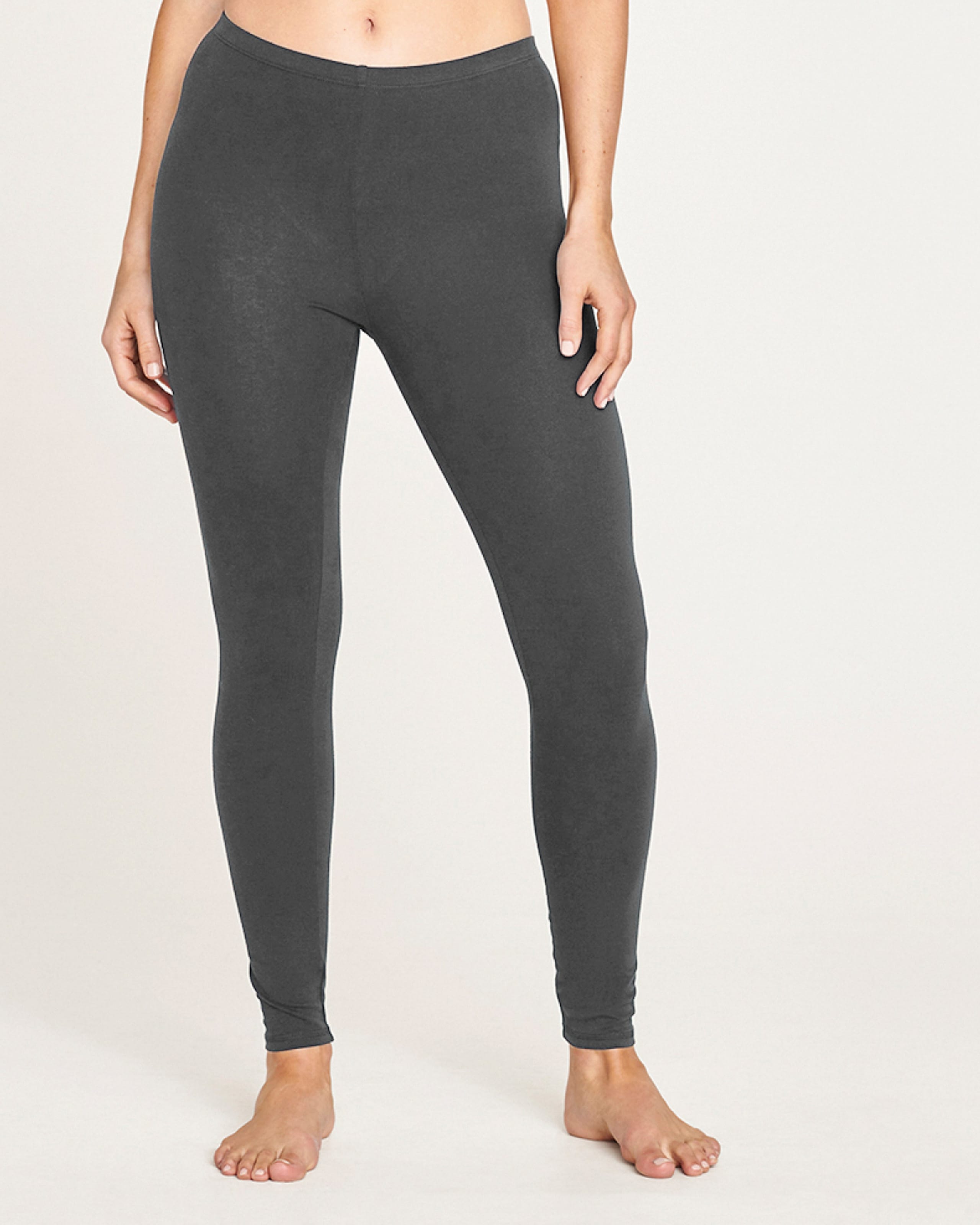 Pewter | Bamboo Base Layer Leggings | WoolOvers US