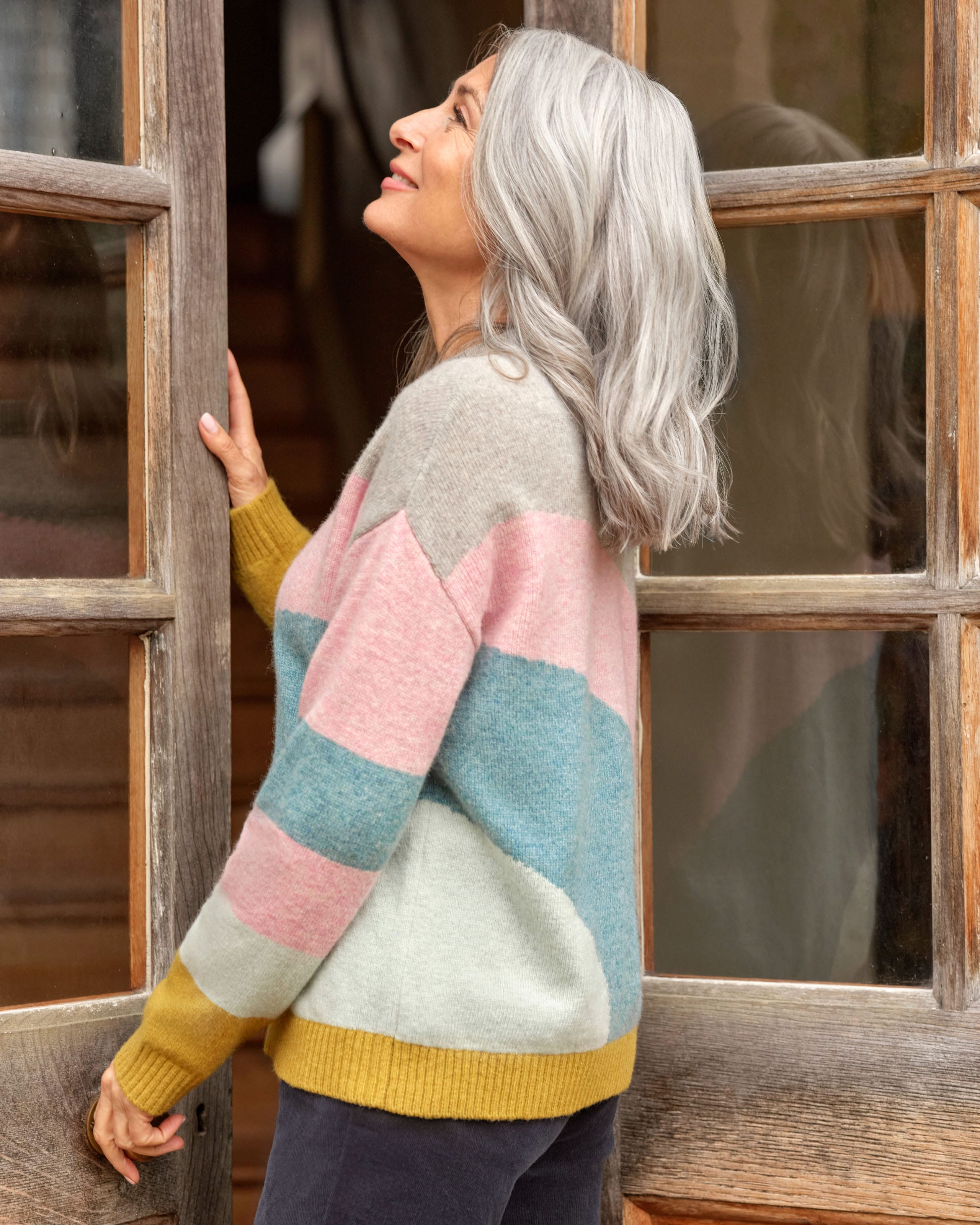Multi | Pullover mit Wellenmuster | WoolOvers DE